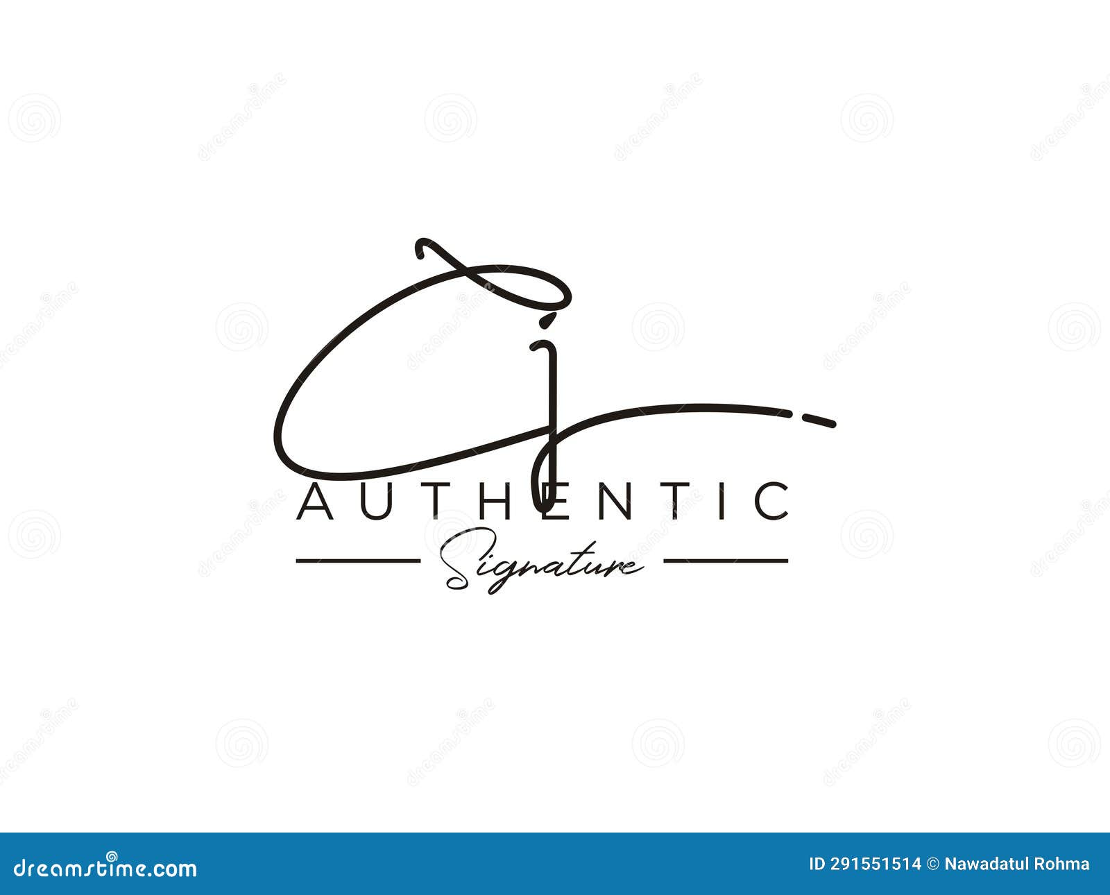 Letter CJ Signature Logo Template Vector Stock Vector - Illustration of ...