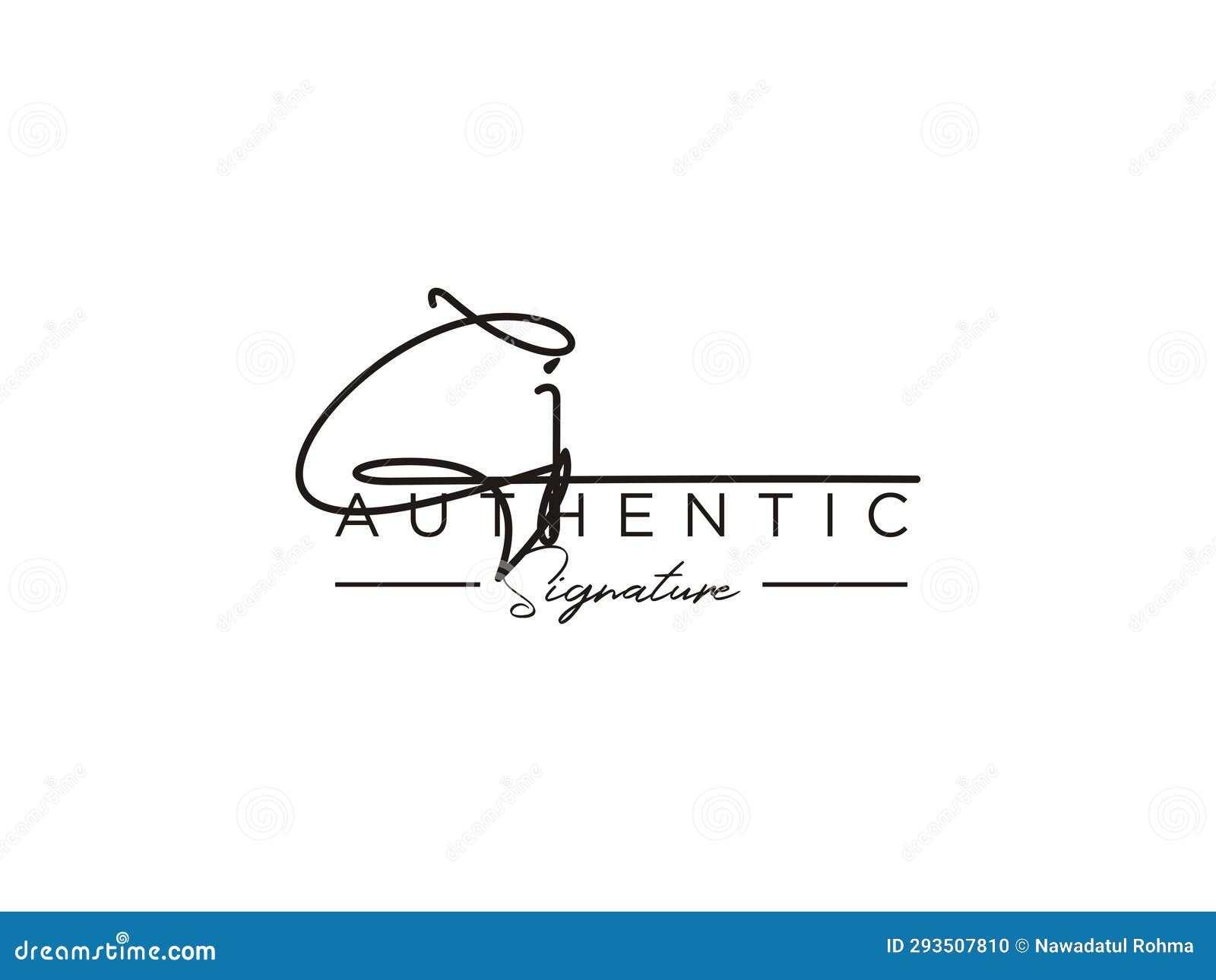 Letter CJ Signature Logo Template Vector Stock Vector - Illustration of ...