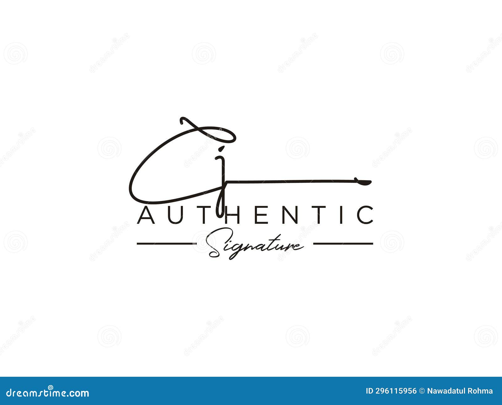 Letter CJ Signature Logo Template Vector Stock Vector - Illustration of ...