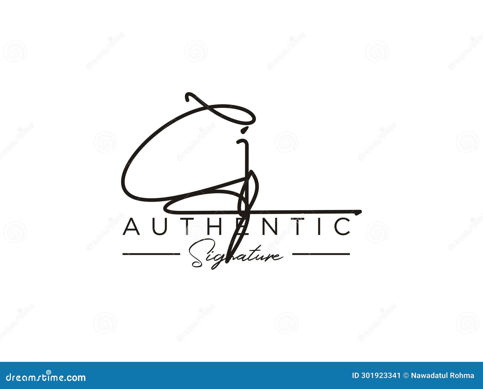 Letter CJ Signature Logo Template Vector Stock Vector - Illustration of ...