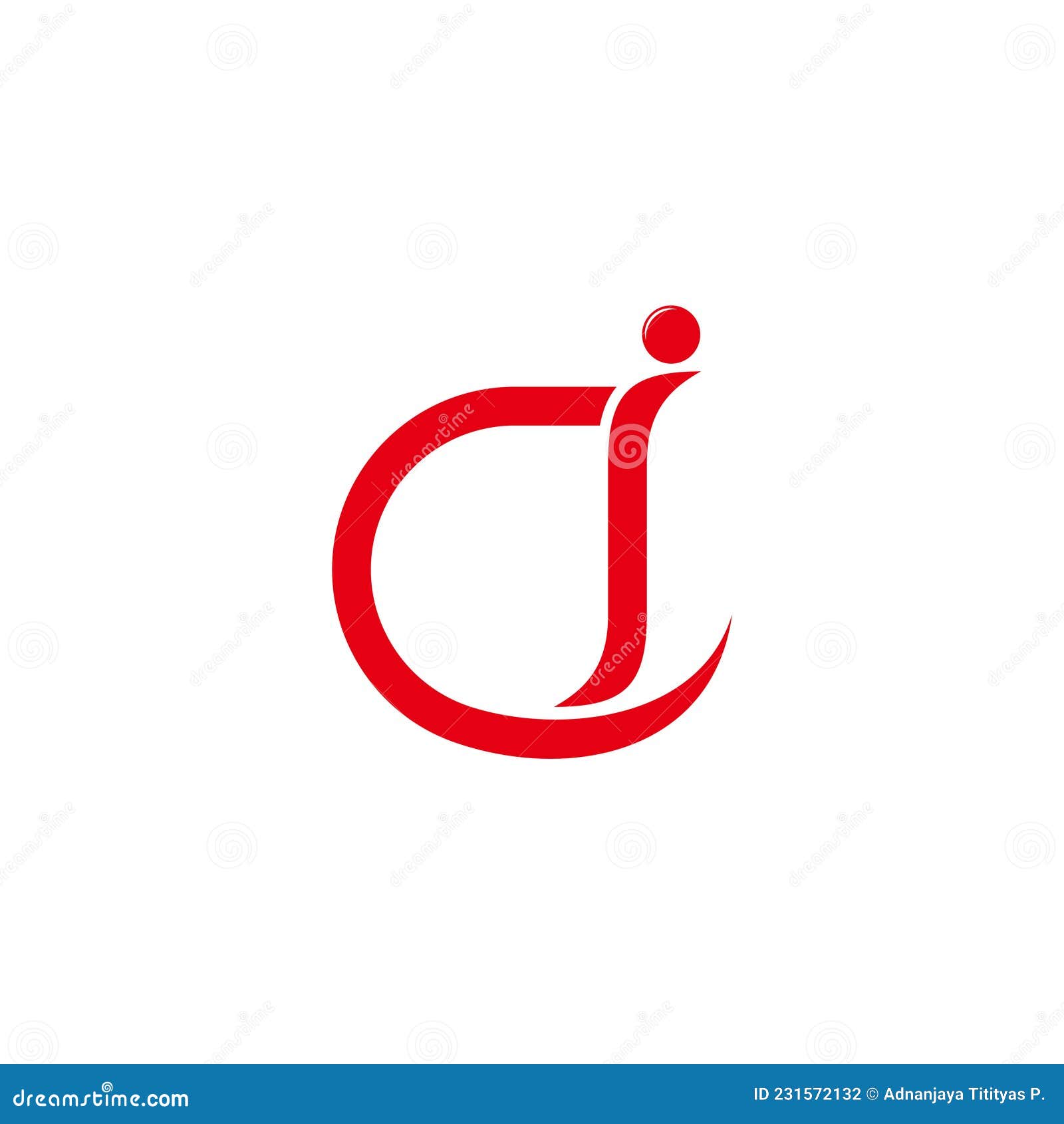 Letter Cj Simple Curves Geometric Line Logo Vector Stock Vector ...