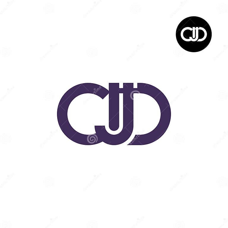 Letter CJD Monogram Logo Design Stock Vector - Illustration of logotype ...