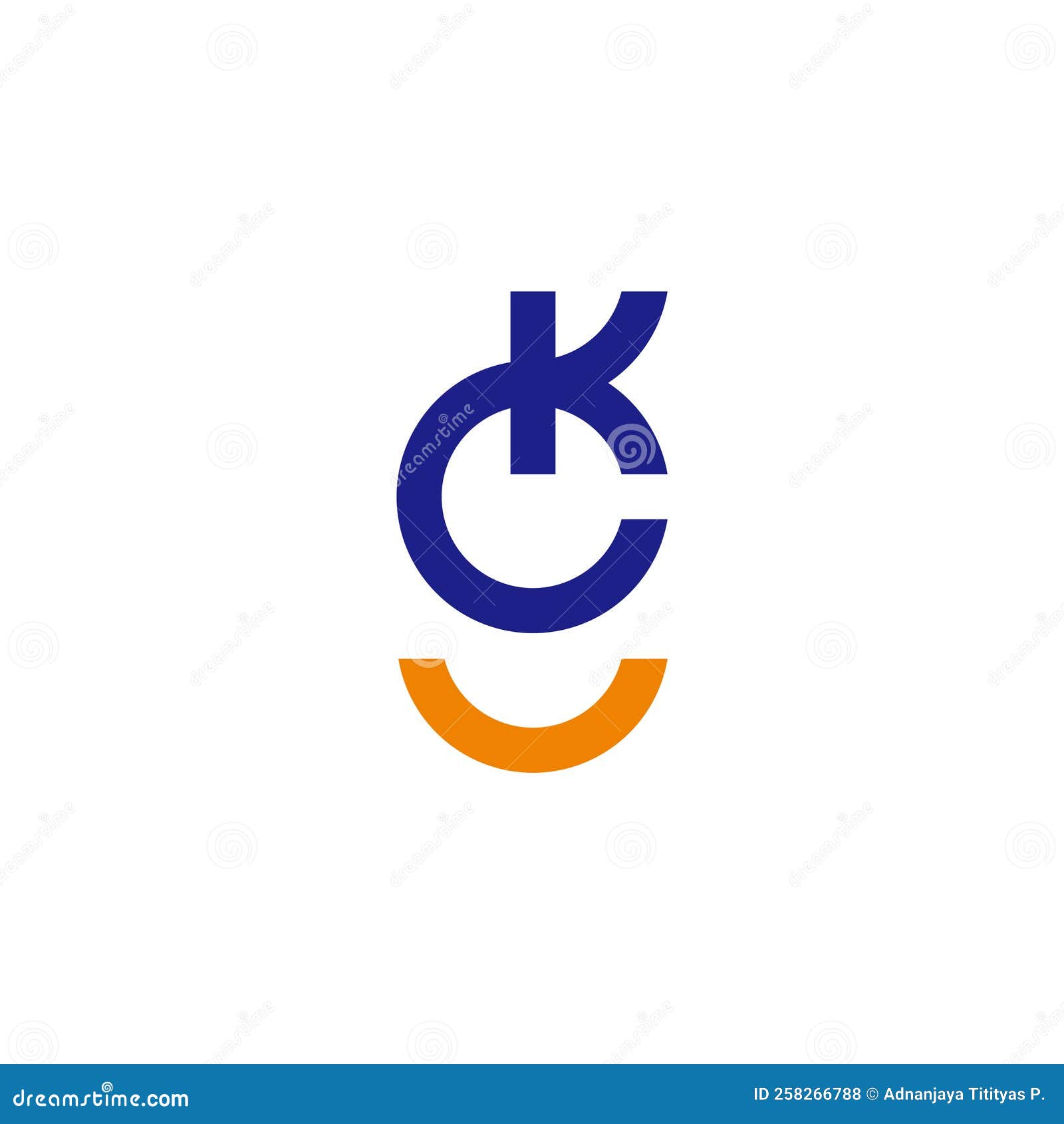 Letter Ck Smile Fun Cute Simple Logo Vector Stock Vector - Illustration ...