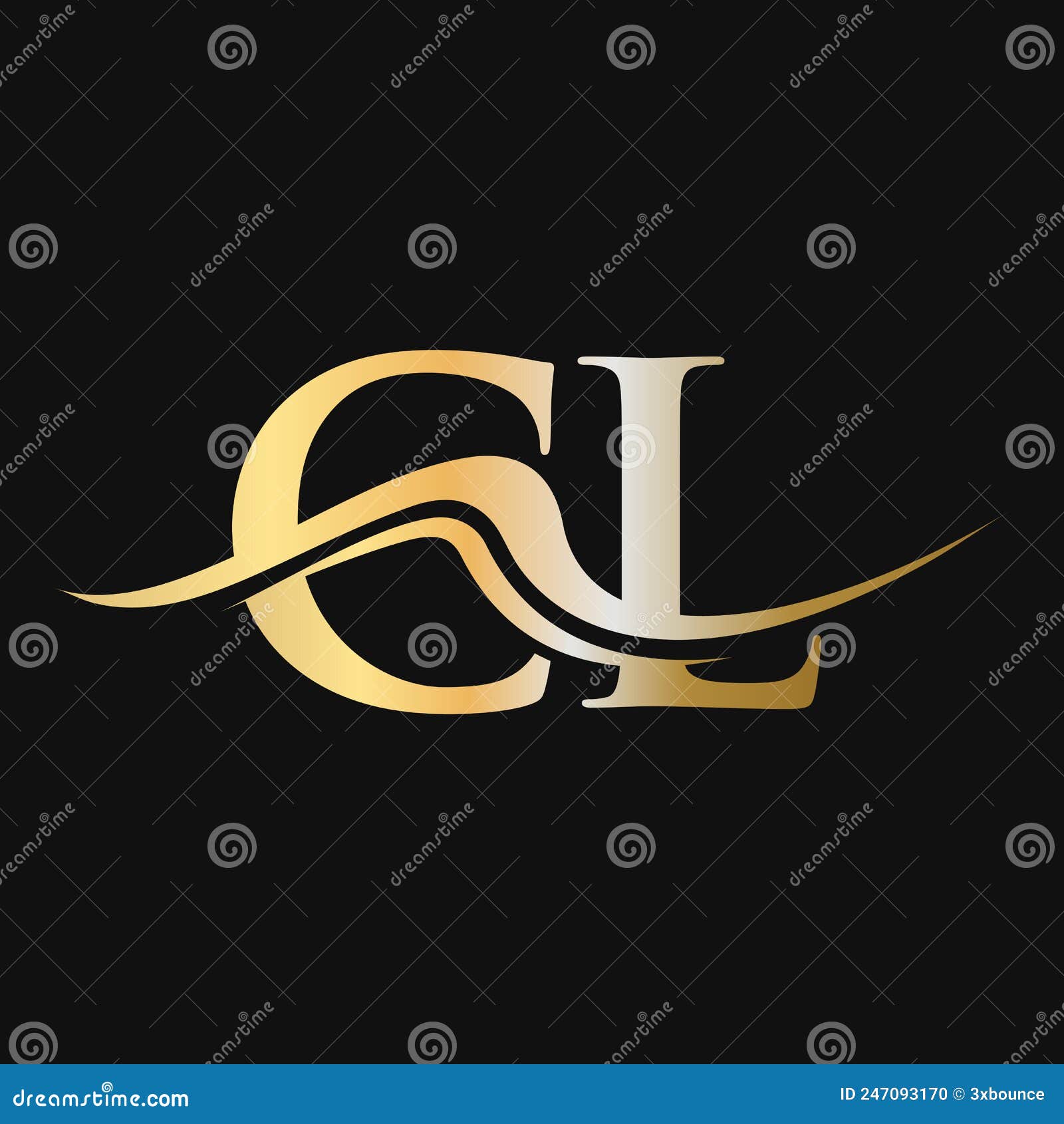 Letter CL Logo Design. Initial CL Logotype Template for Business and ...