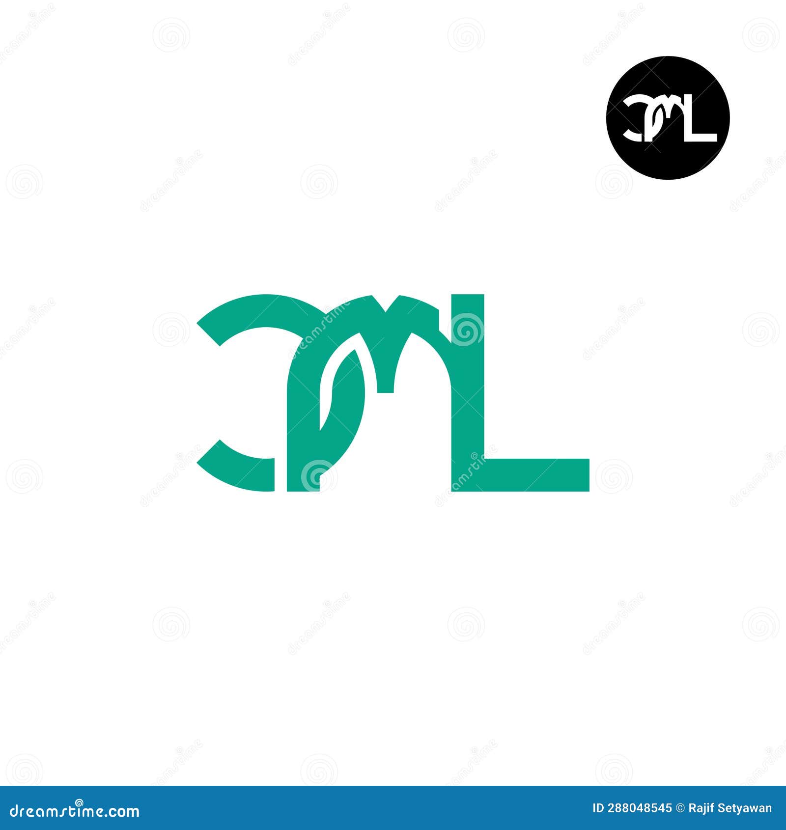 Letter CML Monogram Logo Design Cartoon Vector | CartoonDealer.com ...