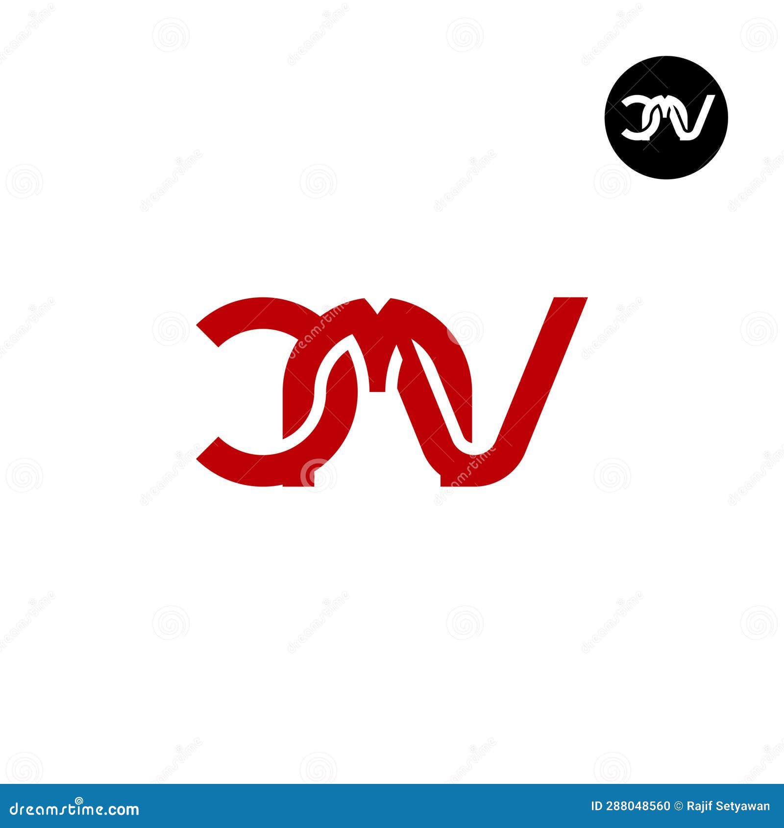 Letter CMV Monogram Logo Design Stock Illustration - Illustration of ...