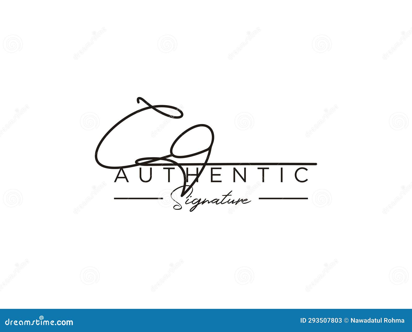 Letter CO Signature Logo Template Vector Stock Vector - Illustration of ...
