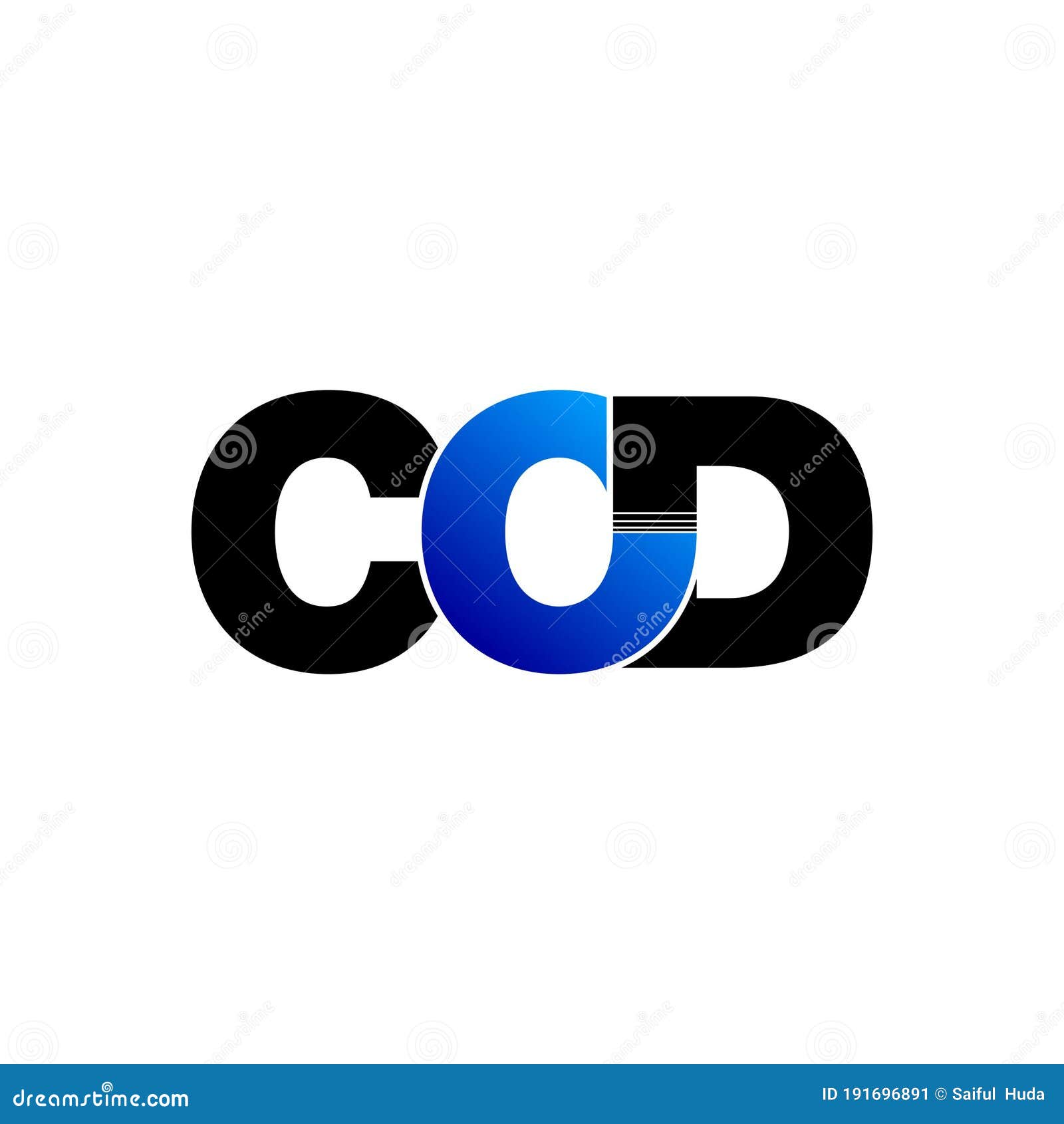 Letter Cod Monogram Logo Icon Design Vector. Stock Vector ...