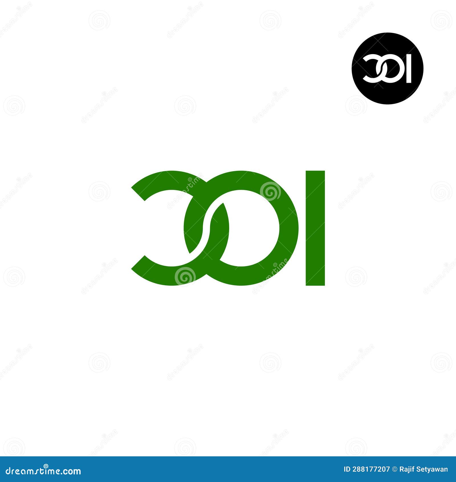 Letter COI Monogram Logo Design Cartoon Vector | CartoonDealer.com ...
