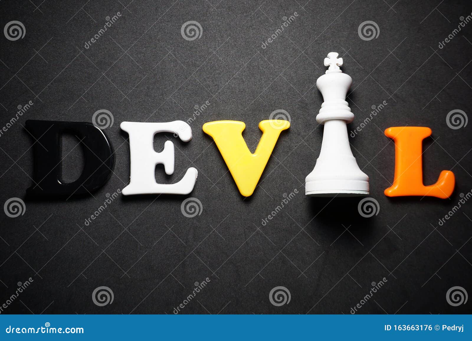 Devil Chess stock photo. Image of banner, icon, design - 163663176