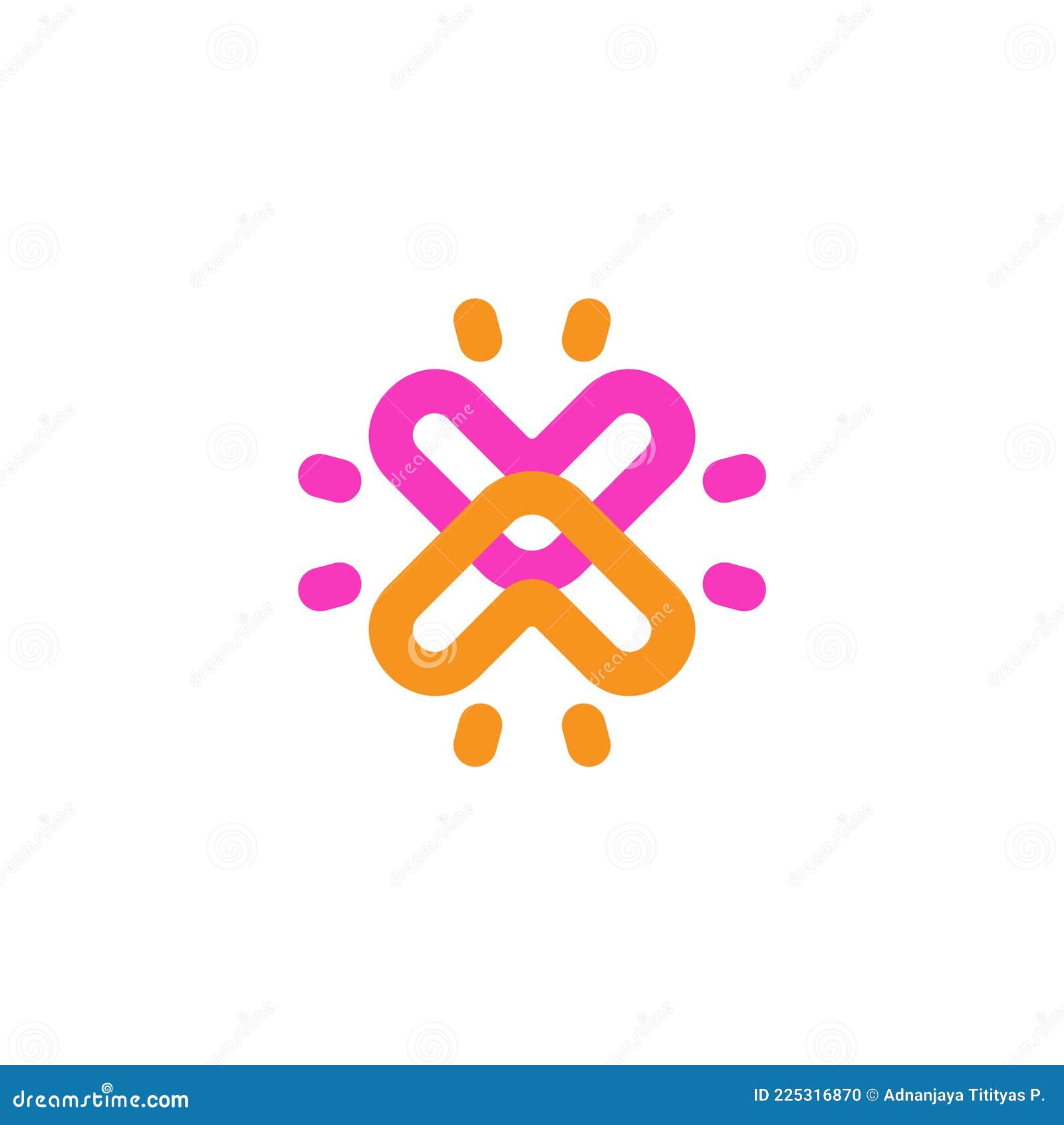 Letter X Colorful Butterfly Symbol Logo Vector Stock Vector ...