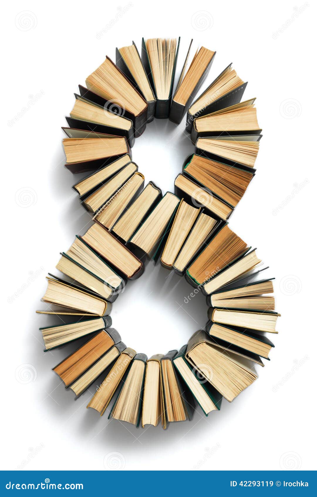 Letter 8 Composed from Book Stock Image - Image of spines, puzzle: 42293119