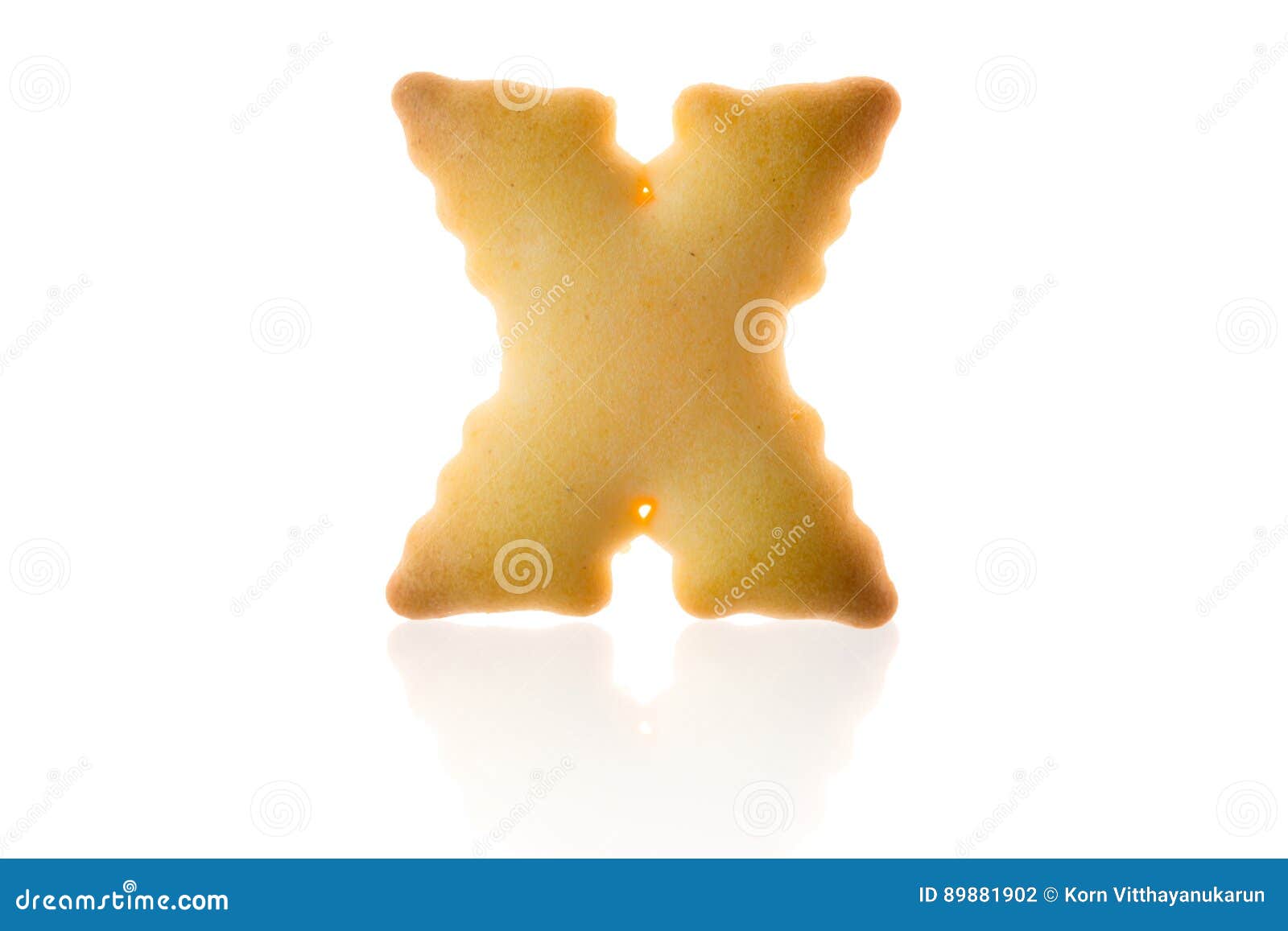 Letter X Cookie Biscuit English Capital Font Isolated Stock Photo ...