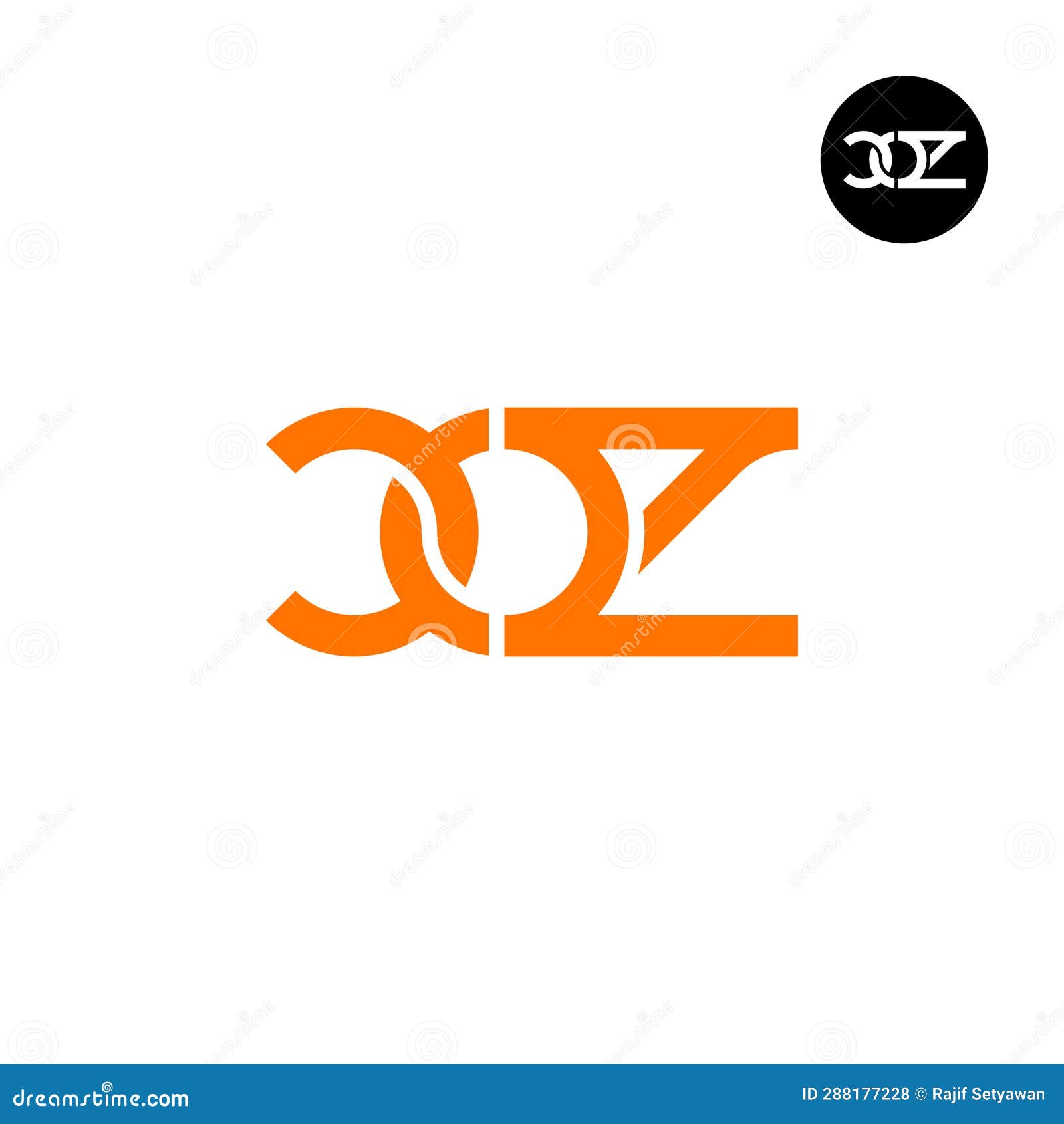 Letter COZ Monogram Logo Design Vector Illustration | CartoonDealer.com ...