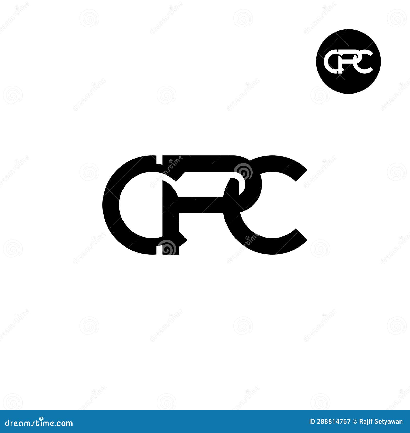 Letter CPC Monogram Logo Design Stock Vector - Illustration of company ...