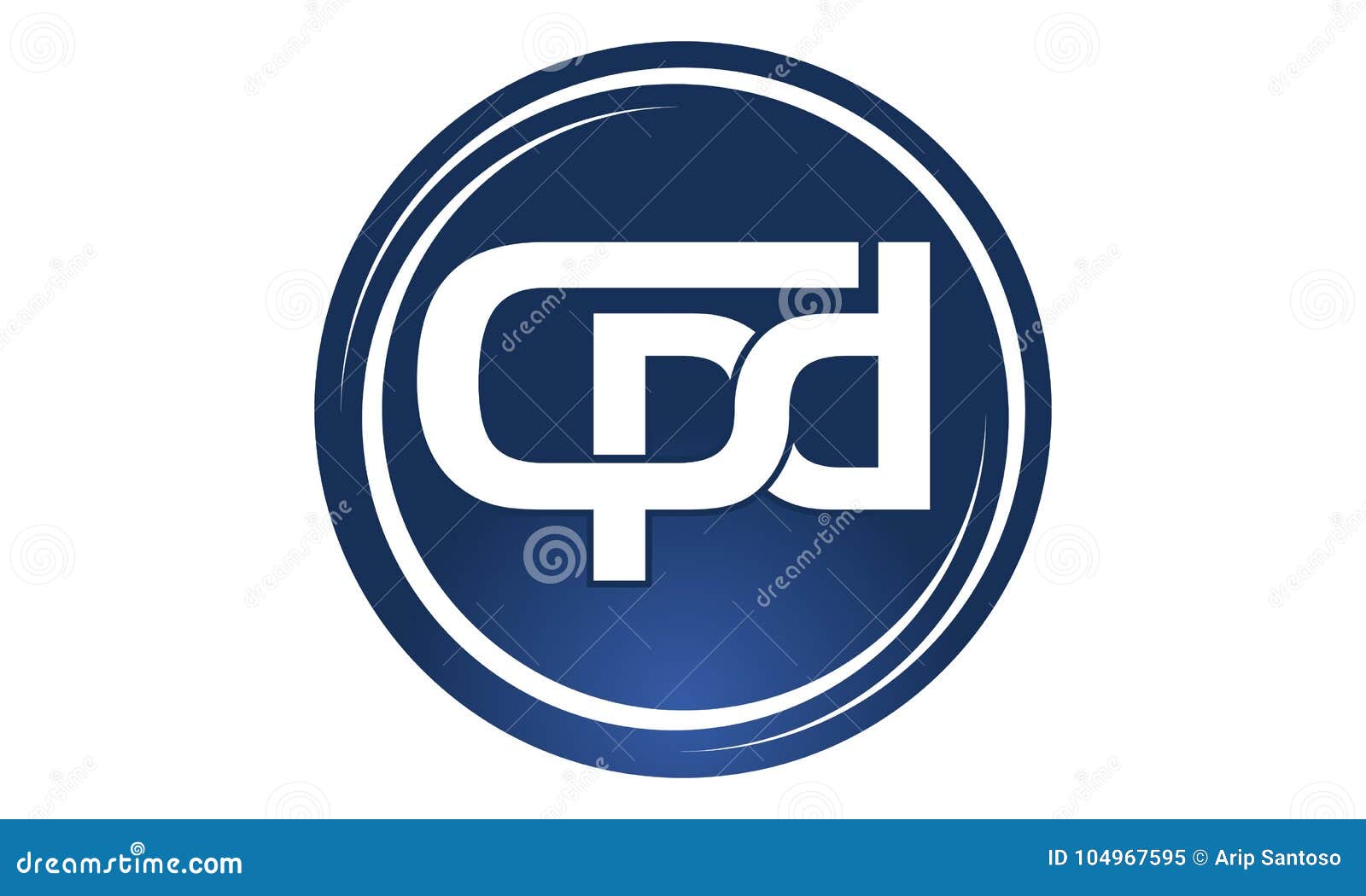 Letter CPD Logo Design Template Stock Vector - Illustration of letter ...