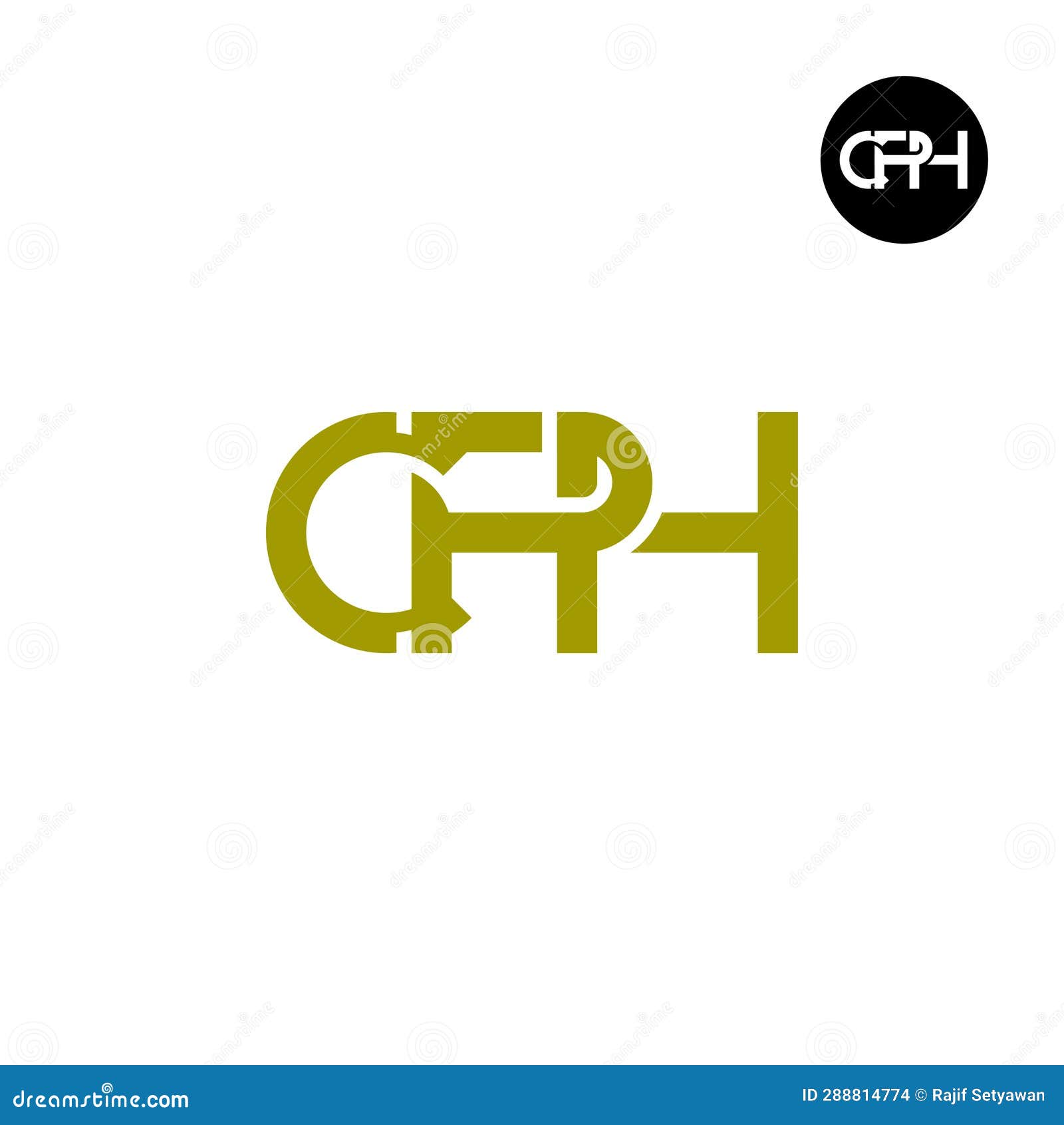 Letter CPH Monogram Logo Design Stock Vector - Illustration of ...