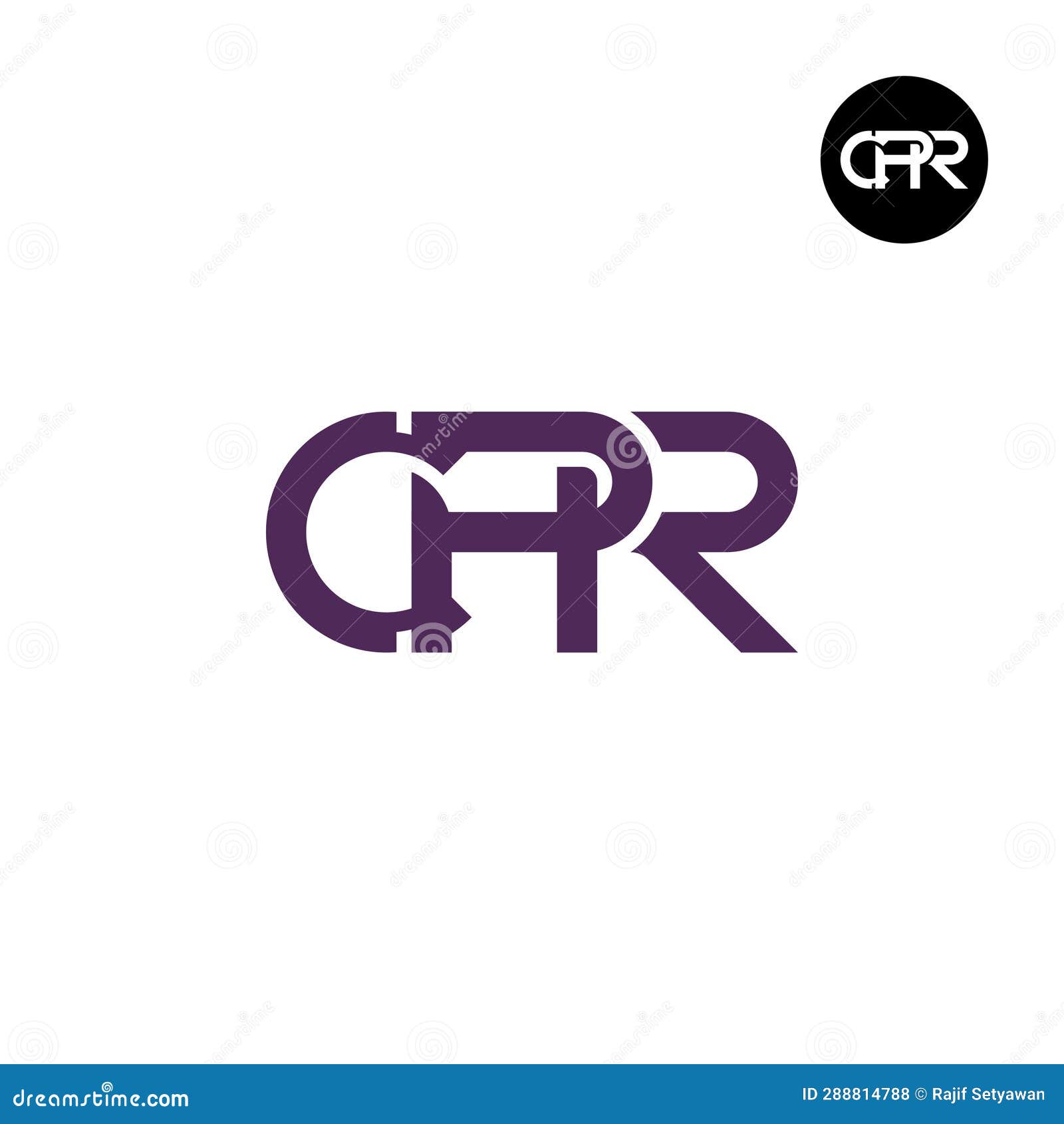 Letter CPR Monogram Logo Design Stock Vector - Illustration of brands ...