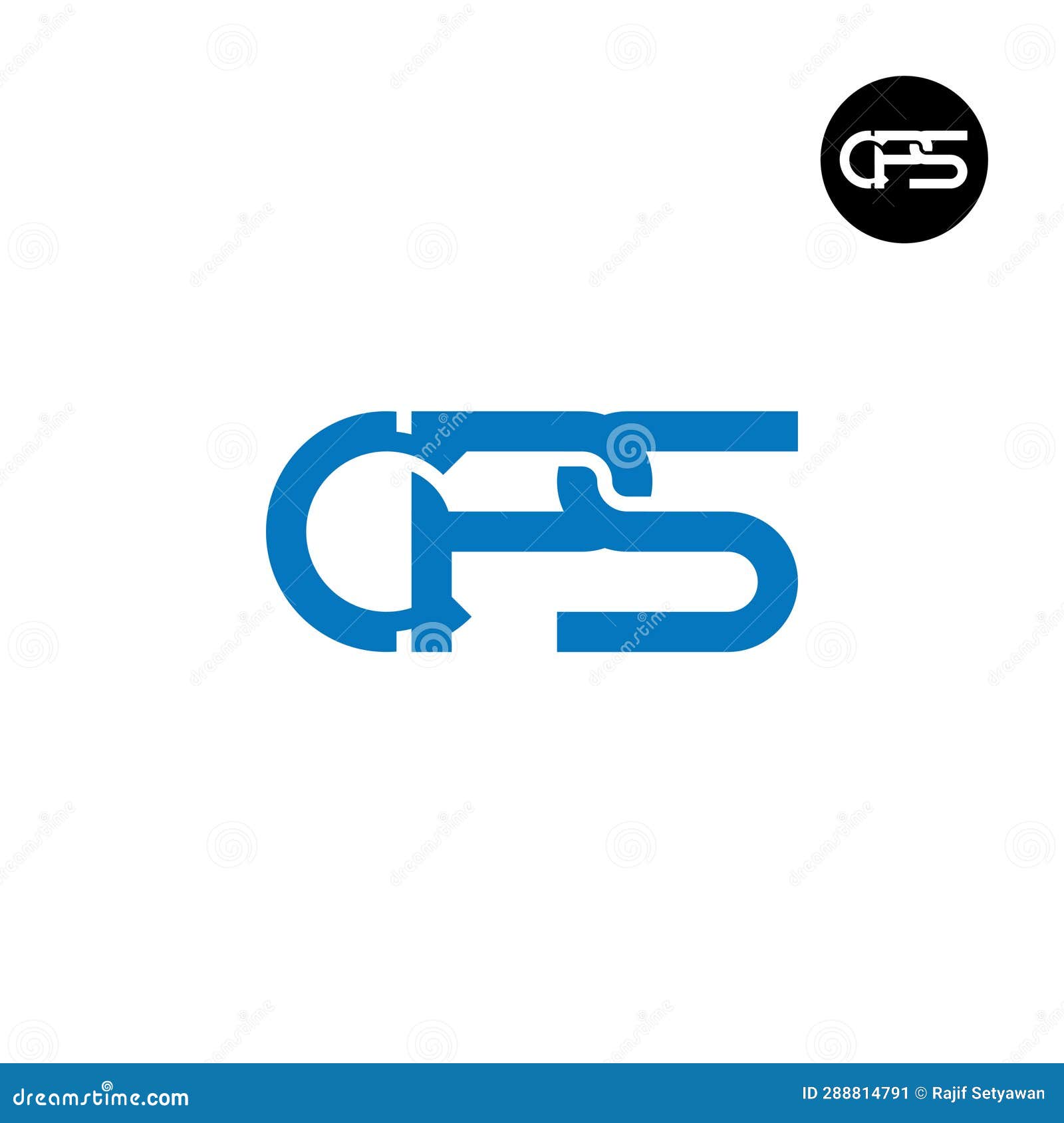 Letter CPS Monogram Logo Design Stock Vector - Illustration of ...