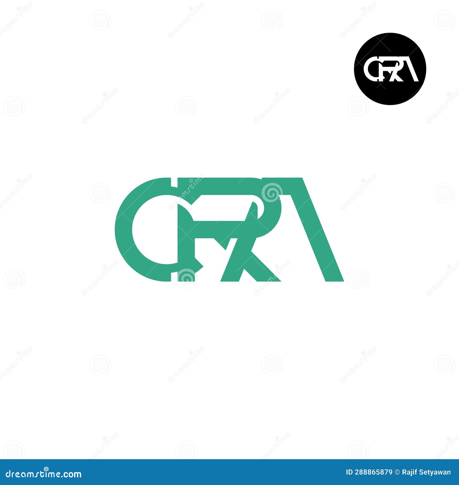 Letter CRA Monogram Logo Design Stock Illustration - Illustration of ...