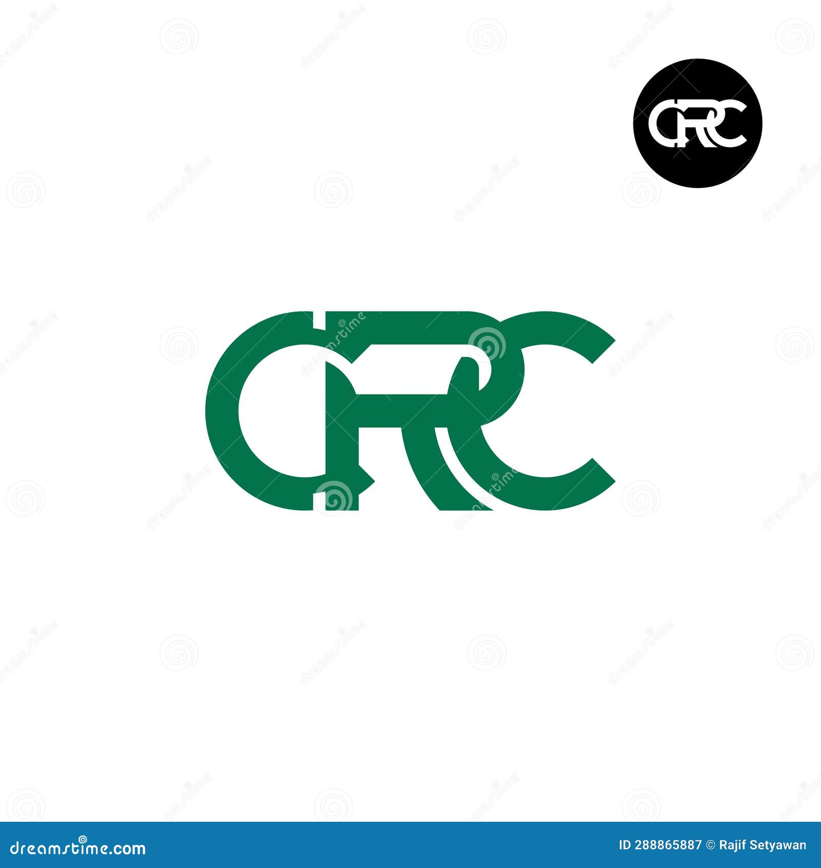 Letter CRC Monogram Logo Design Stock Vector - Illustration of minimal ...