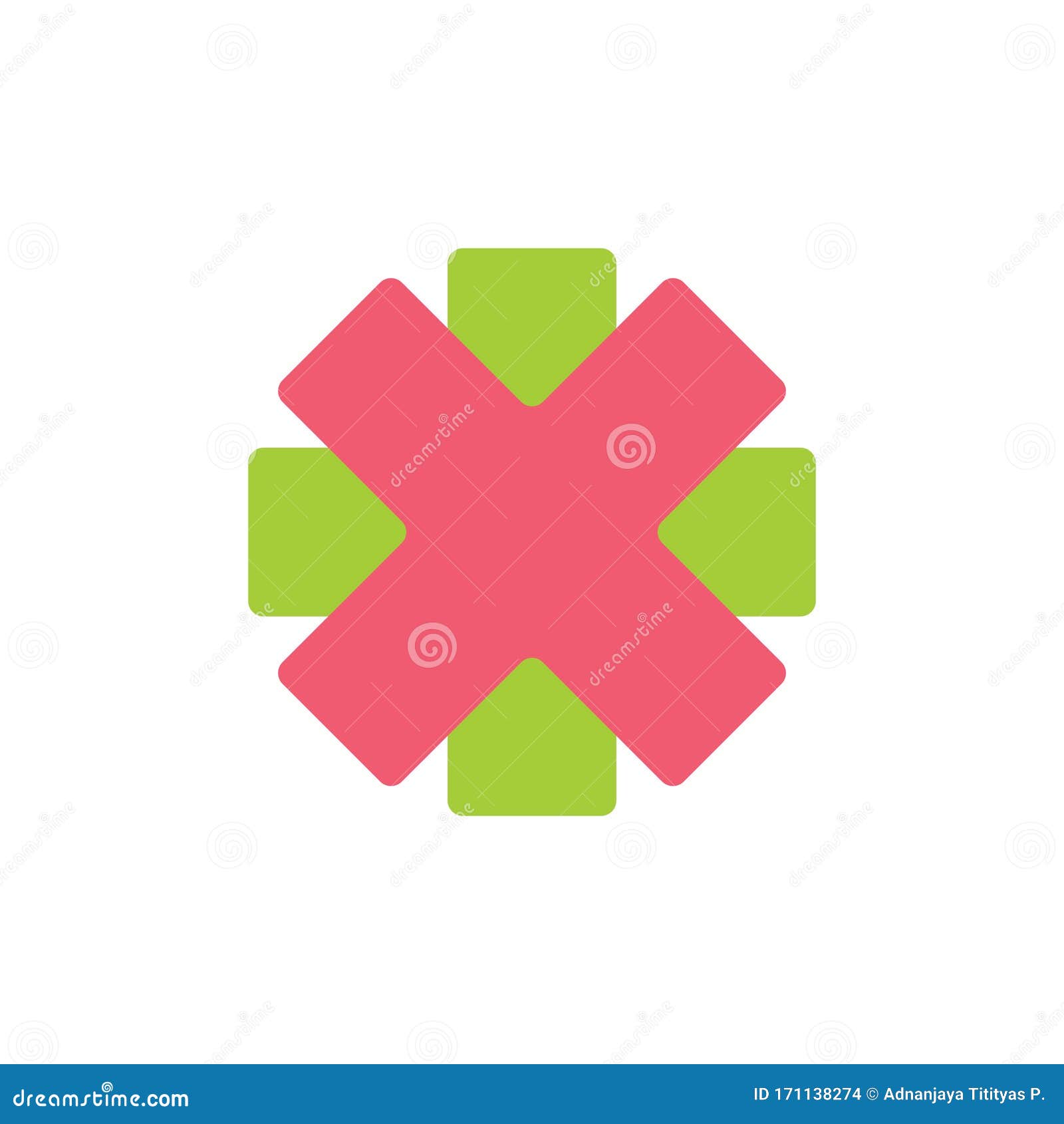 Letter X Cross Design Colorful Logo Vector Stock Vector - Illustration ...