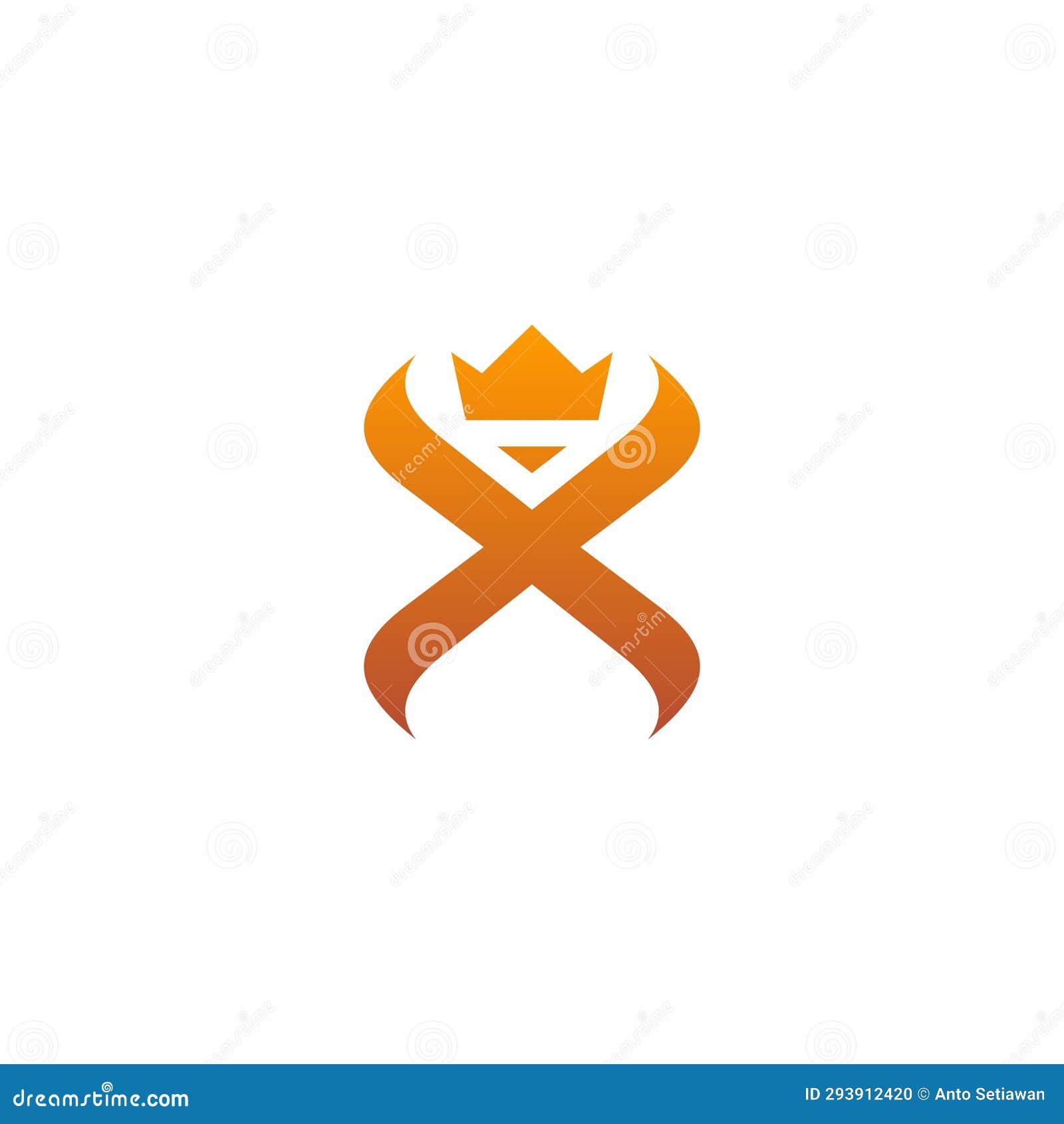 Letter X Crown Logo Design. Initial X Vector Illustration Stock Vector ...