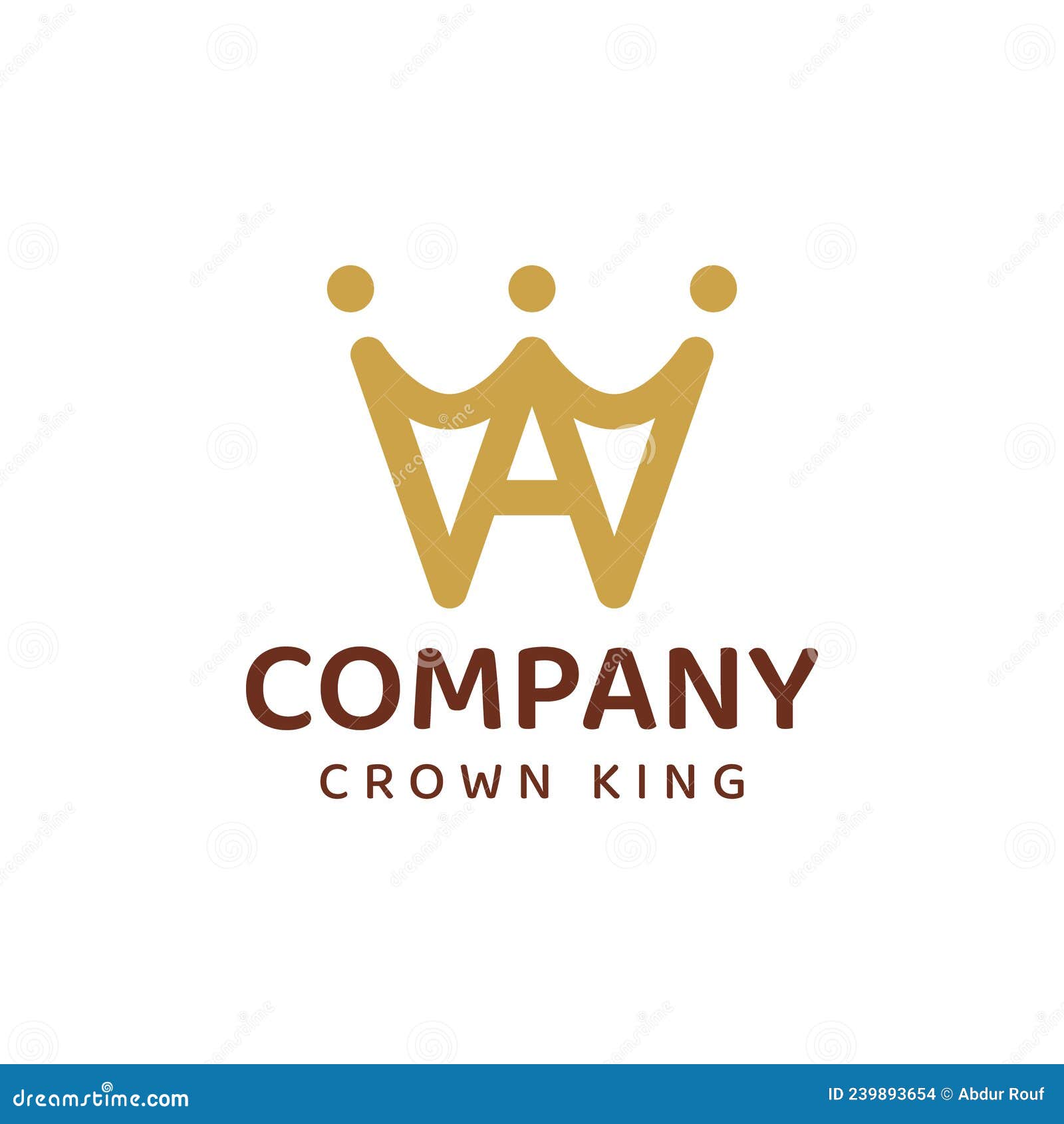 Letter a Crown Logo Template Stock Vector - Illustration of element ...