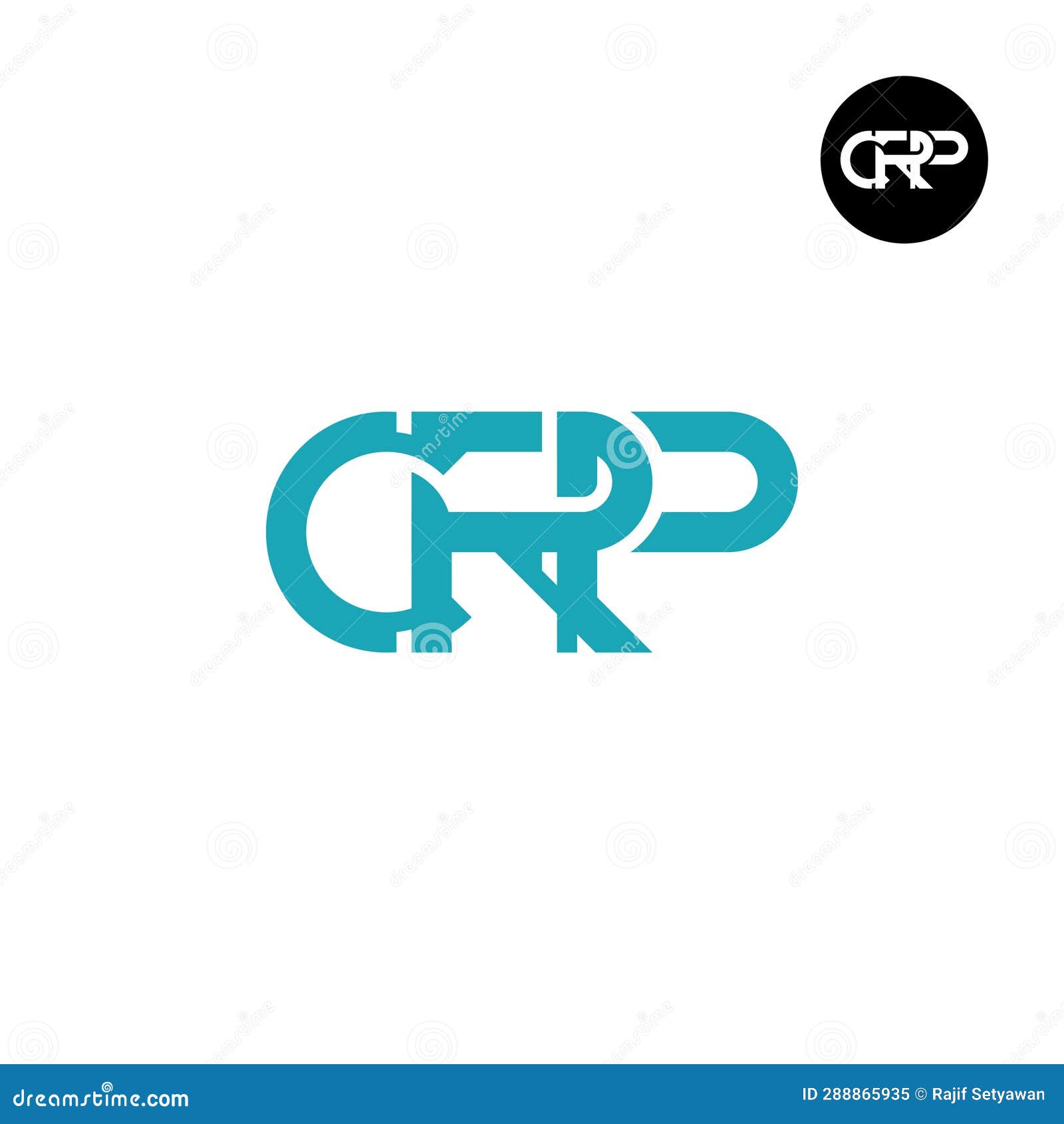Letter CRP Monogram Logo Design Stock Vector - Illustration of ...