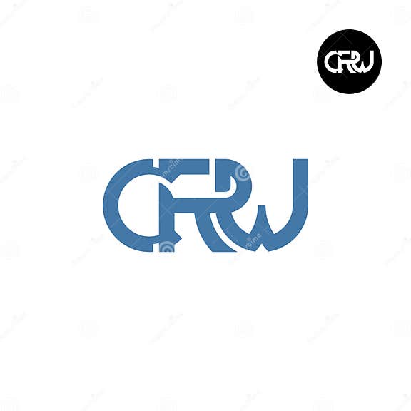 Letter CRW Monogram Logo Design Stock Vector - Illustration of brands ...