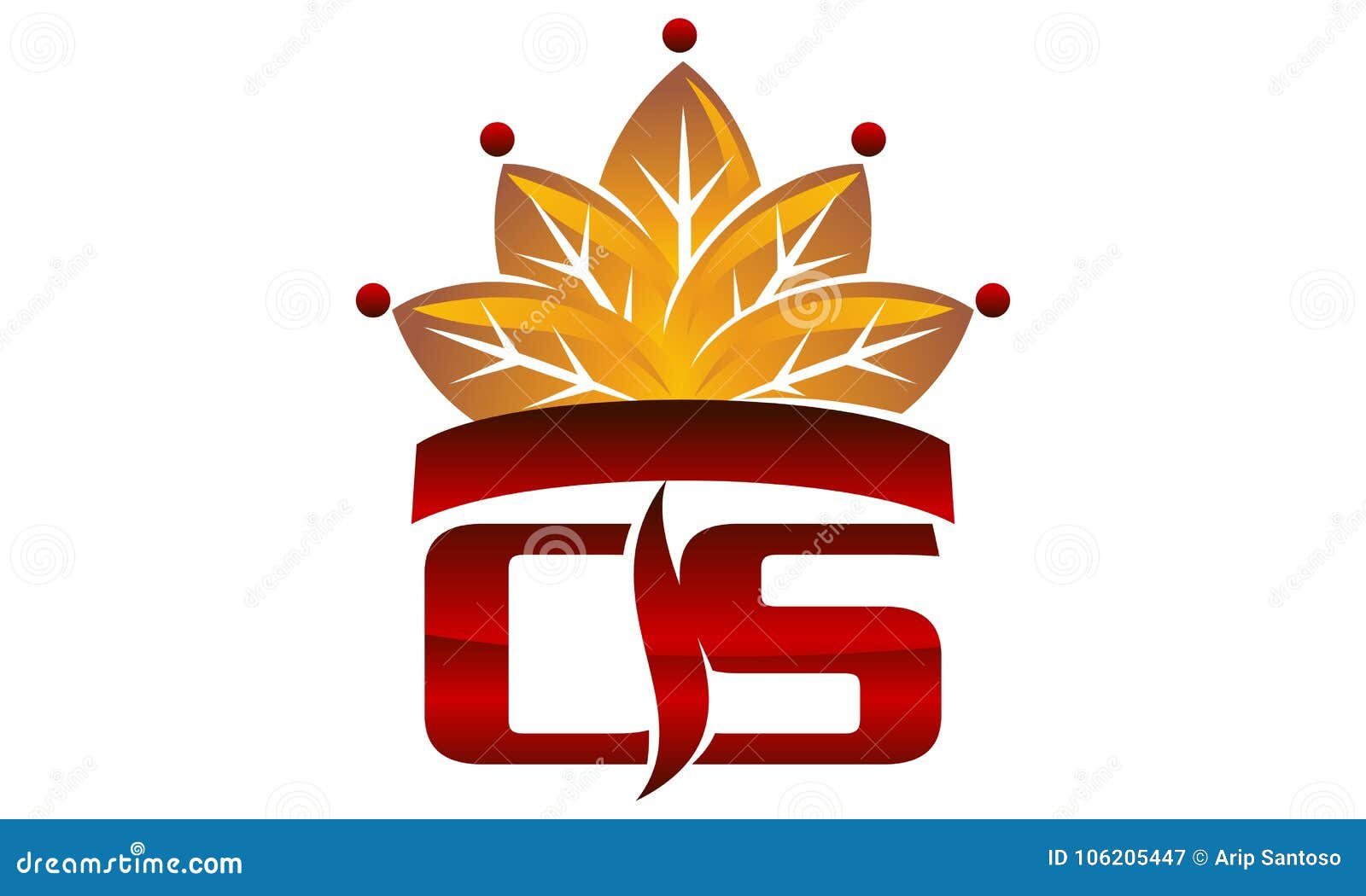 Letter CS Cigarette Crown stock vector. Illustration of classic - 106205447