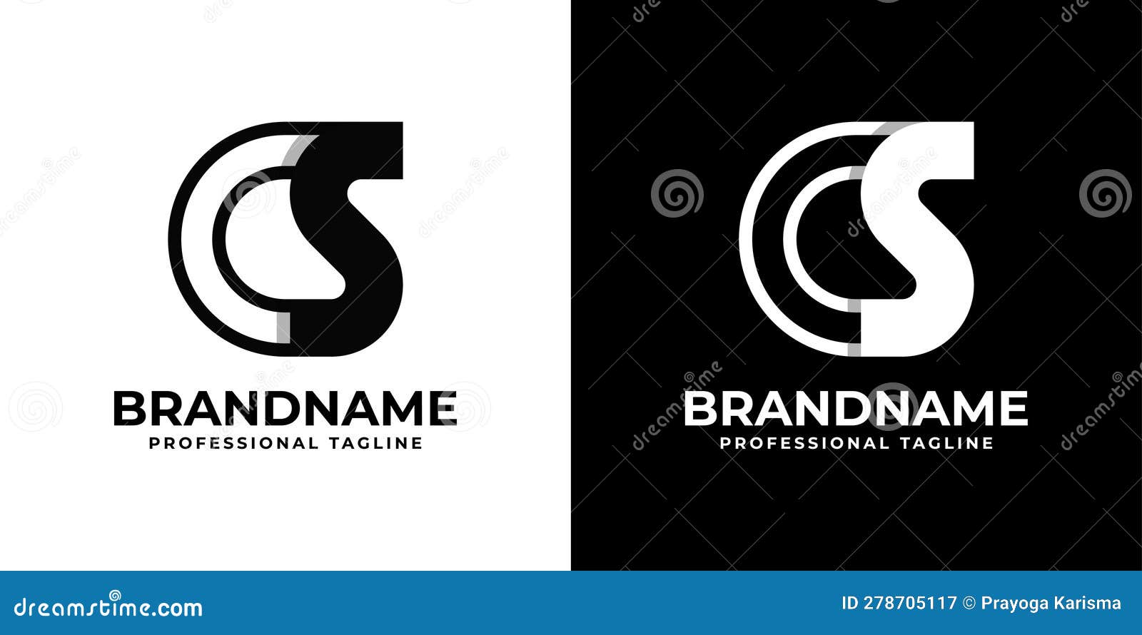 Letter CS Monogram Logo, Suitable for Any Business with CS or SC ...