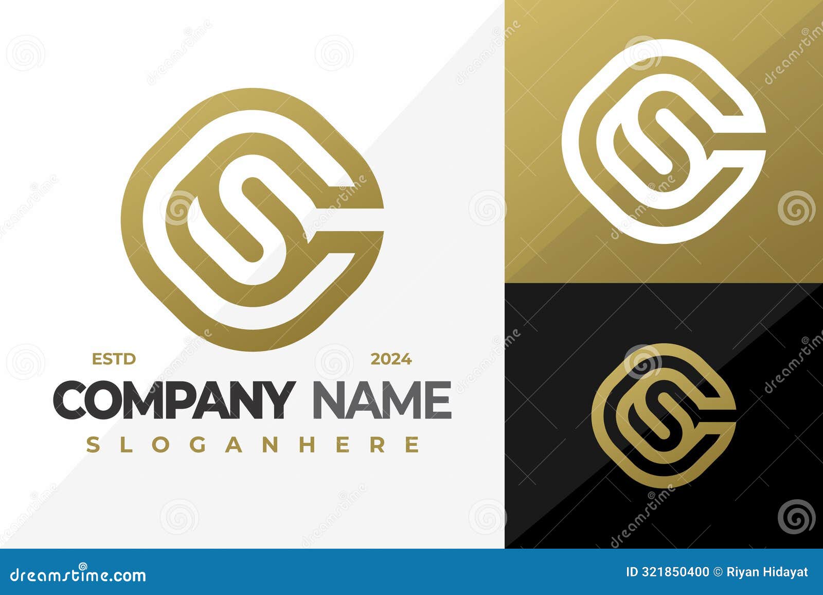 Letter CS or Sc Monogram Logo Design Vector Symbol Icon Illustration ...