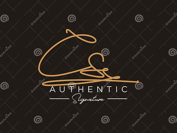 Letter CS Signature Logo Template Vector Stock Vector - Illustration of ...