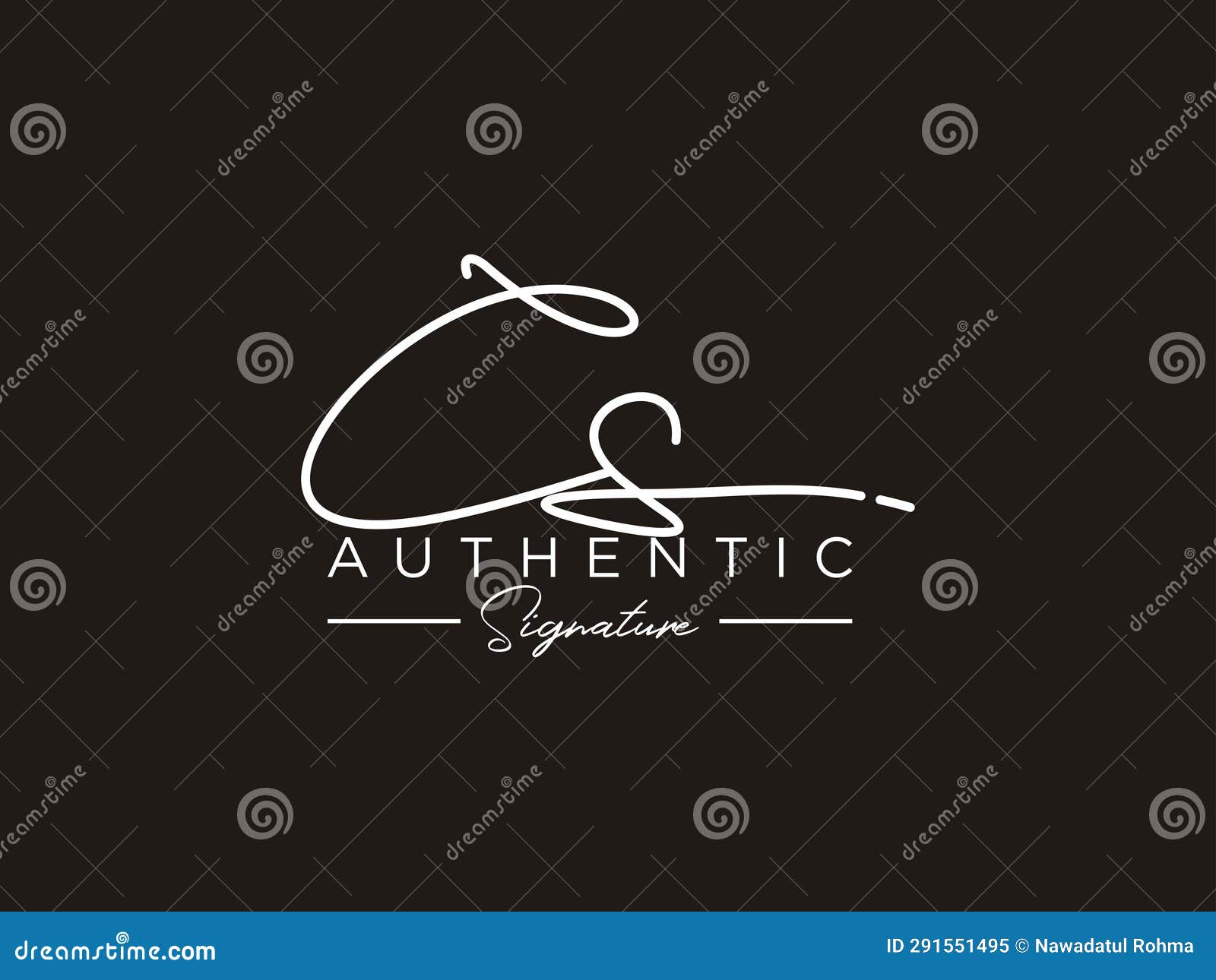 Letter CS Signature Logo Template Vector Stock Vector - Illustration of ...