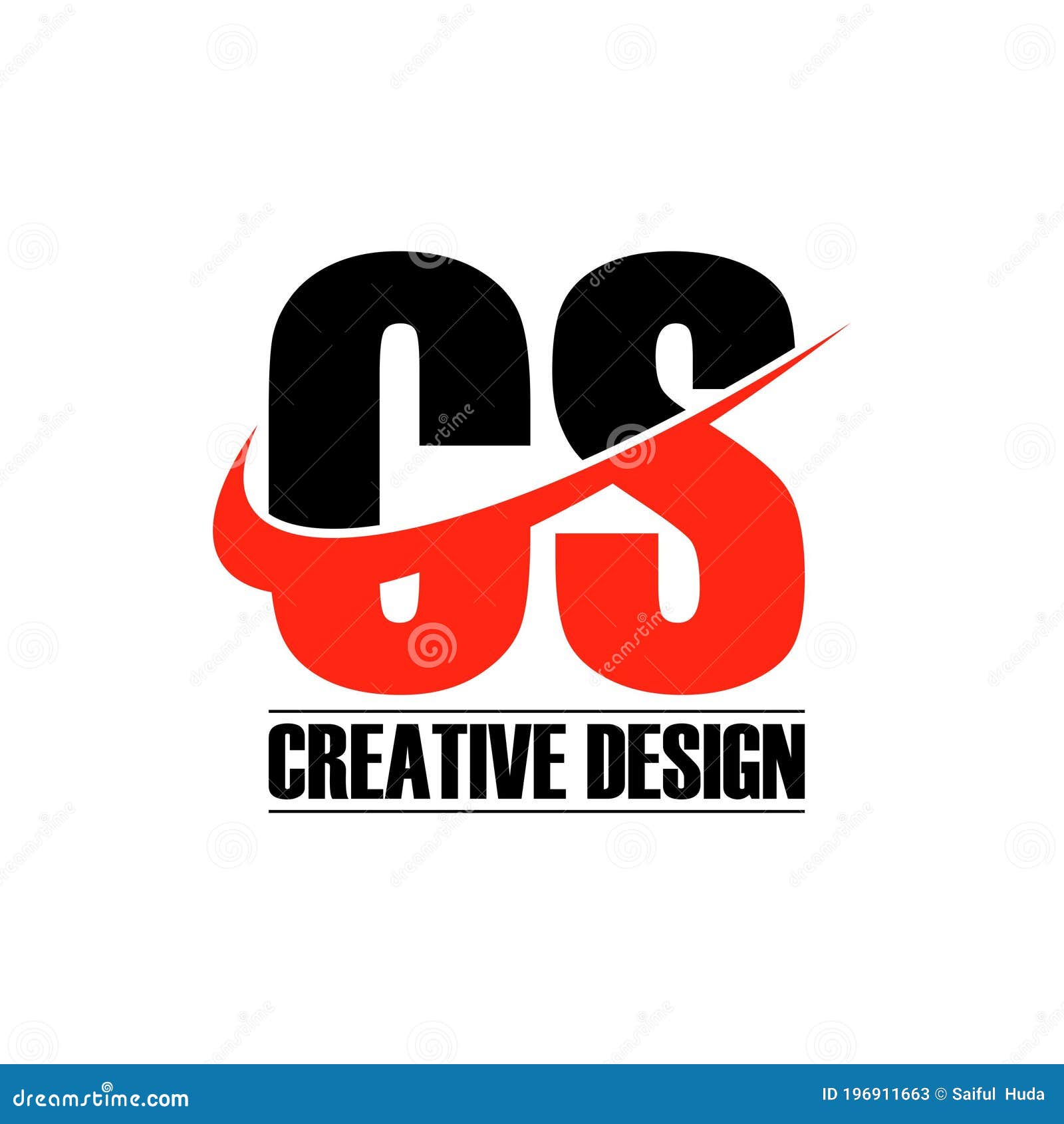 Letter CS Simple Monogram Logo Icon Design. Stock Vector - Illustration ...