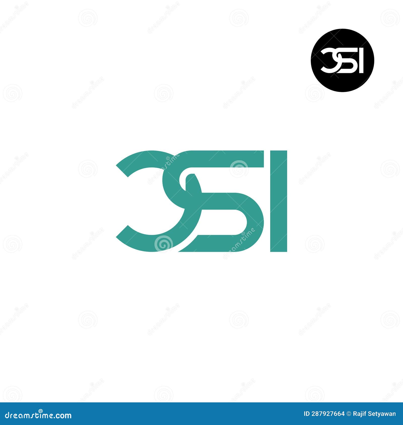 Letter CSI Monogram Logo Design Stock Vector - Illustration of brand ...