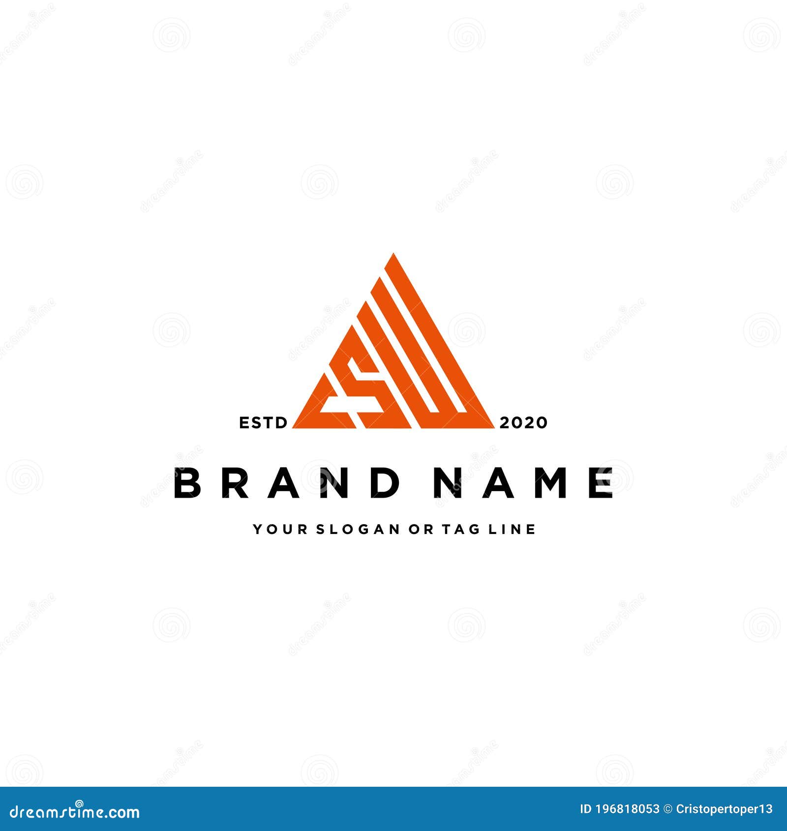 Letter CSW Logo Design Vector Stock Vector - Illustration of abstract ...