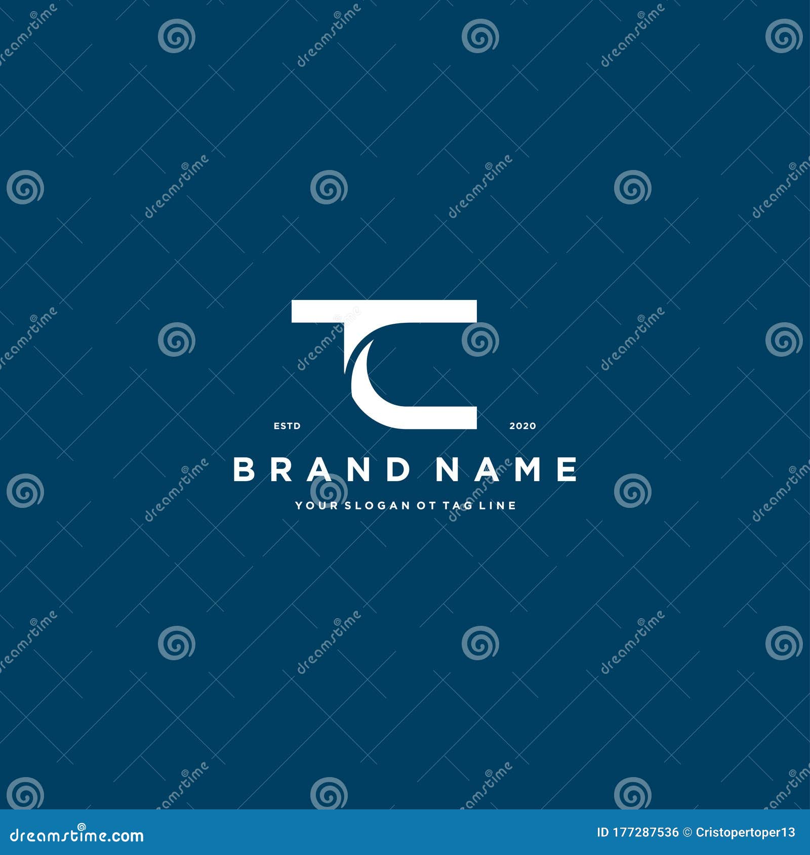 Letter CT Logo Design Vector Stock Vector - Illustration of circle ...