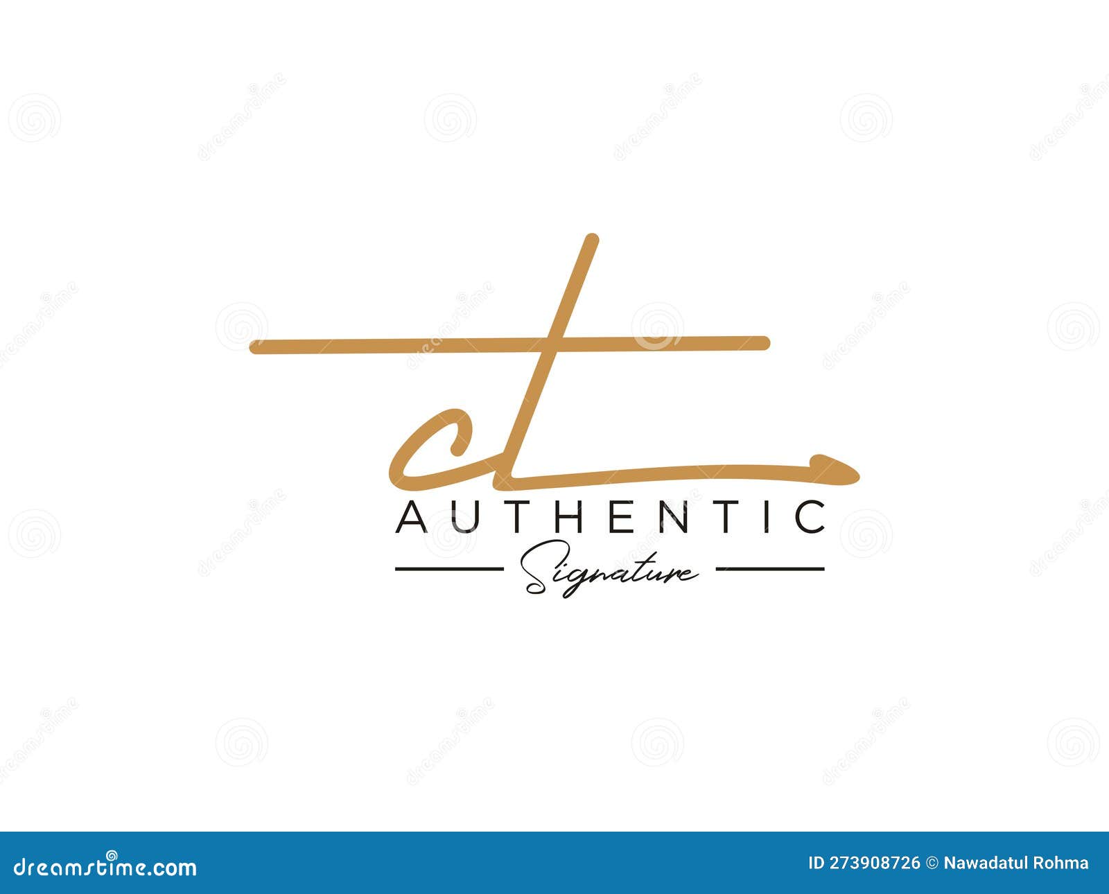 Letter CT Signature Logo Template Vector Stock Vector - Illustration of ...