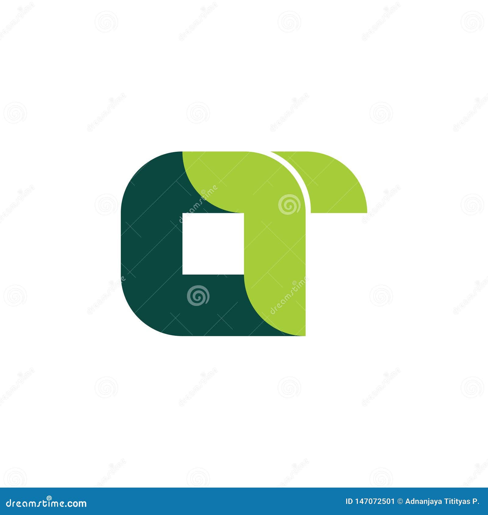 Letter Ct Simple Plant Green Logo Vector Stock Vector - Illustration of ...