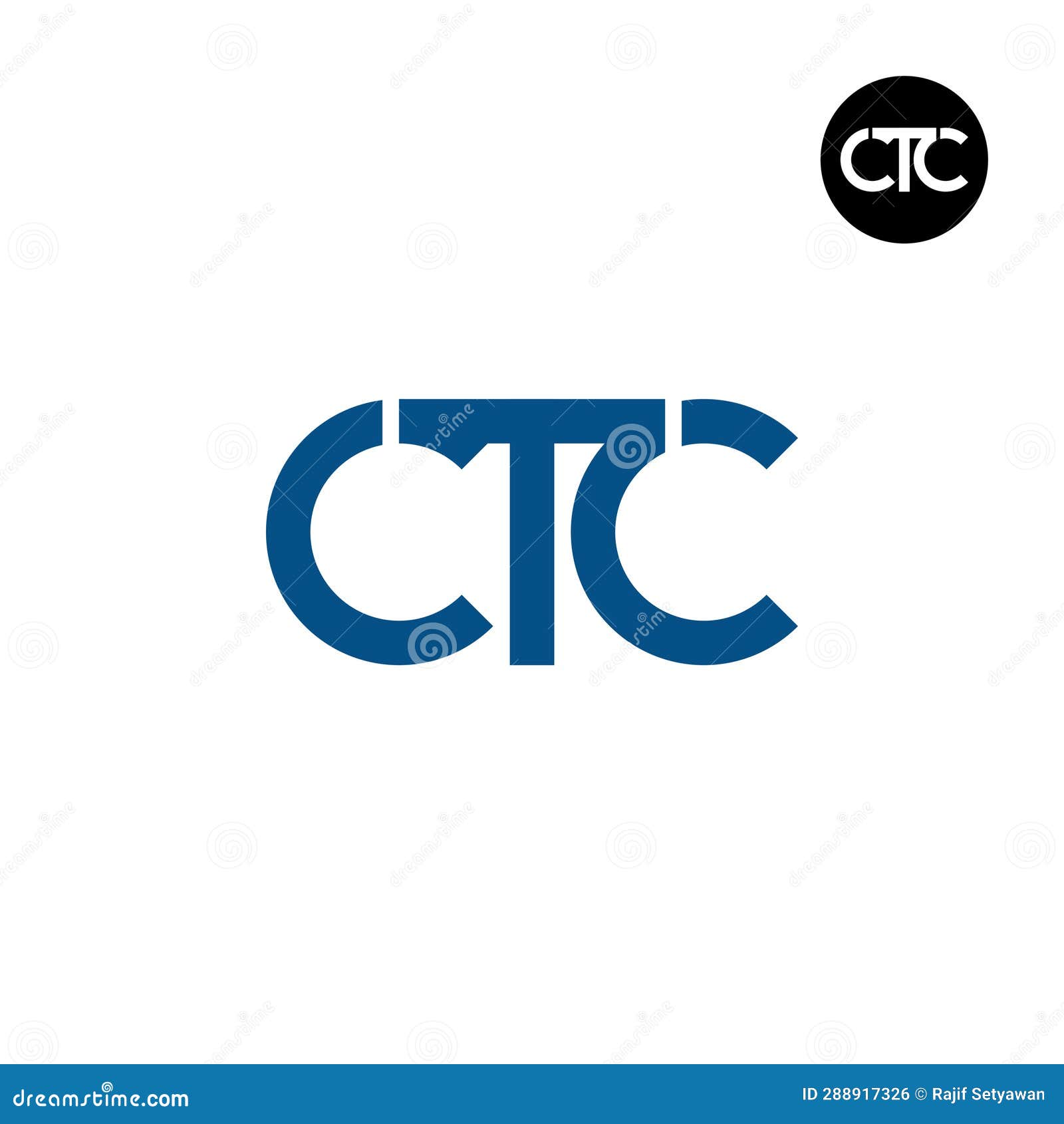 Letter CTC Monogram Logo Design Vector Illustration | CartoonDealer.com ...