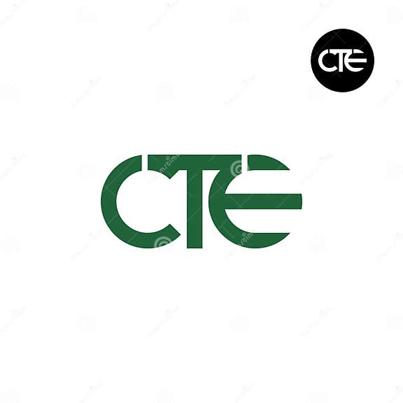 Letter CTE Monogram Logo Design Stock Illustration - Illustration of ...
