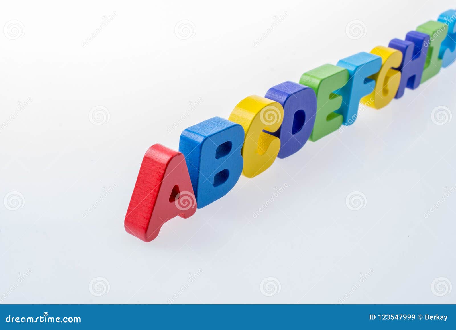 Letter Cubes of Made of Wood Stock Image - Image of development ...