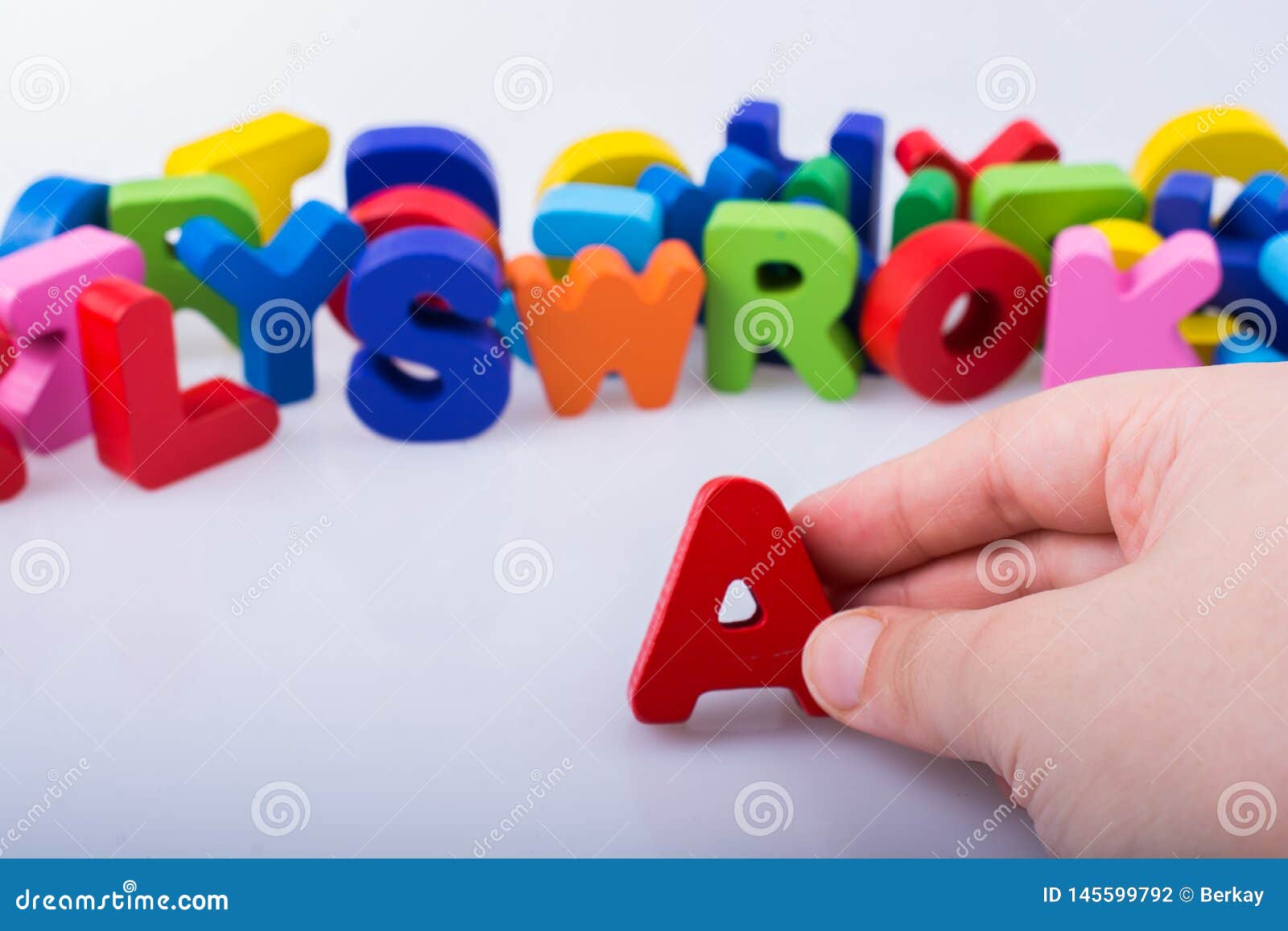 Letter Cubes of Made of Wood Stock Photo - Image of elementary, letter ...