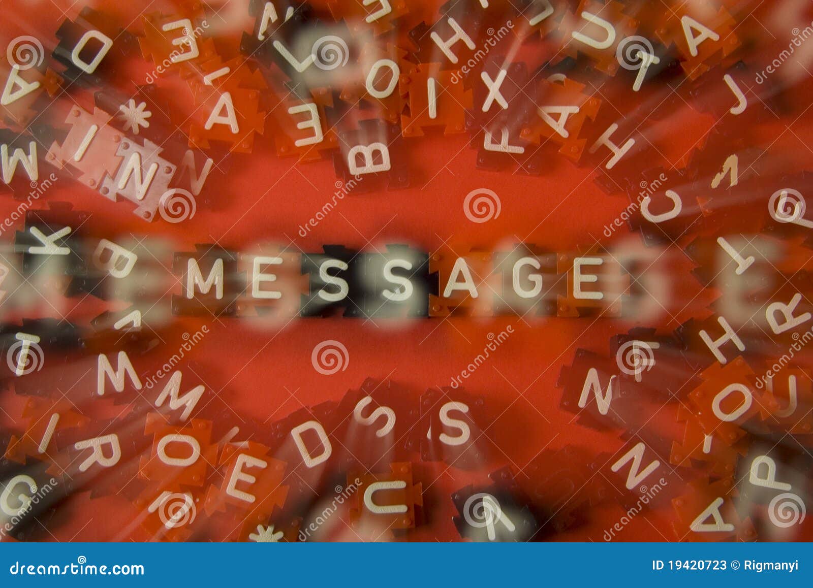 Letter Cubes Spell Out Message Stock Image | CartoonDealer.com #19420723