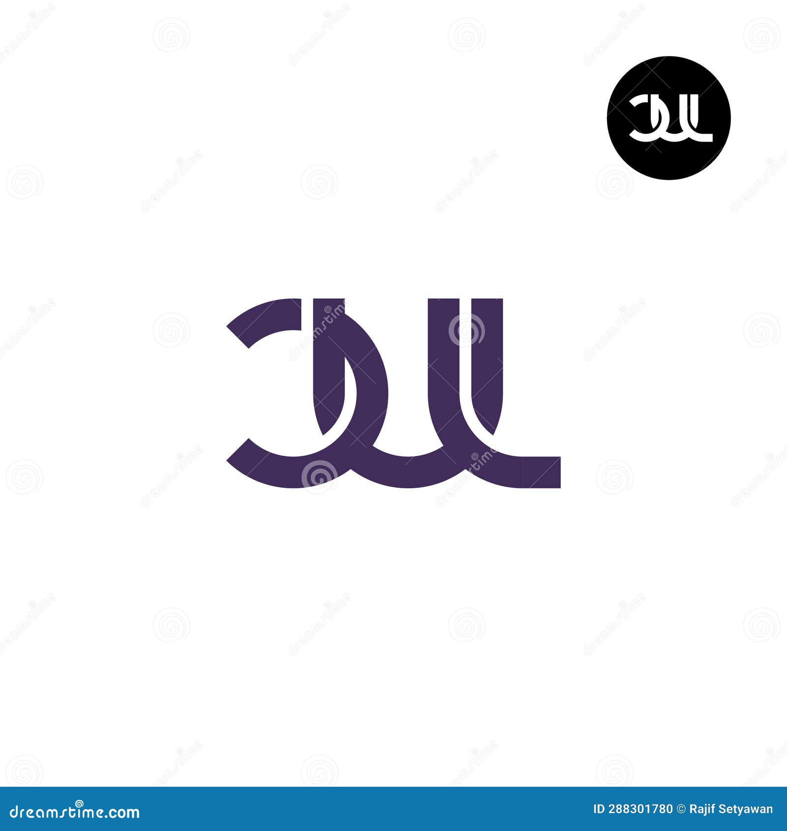 Letter CUL Monogram Logo Design Stock Vector - Illustration of ...