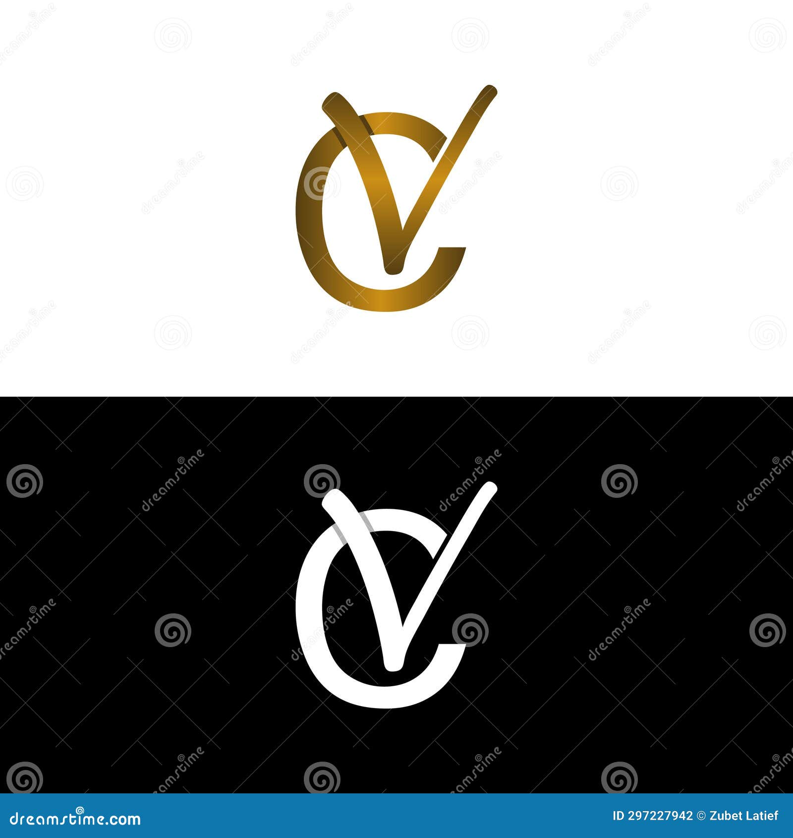 Letter CV Luxury Modern Monogram Logo Vector Design, Logo Initial ...