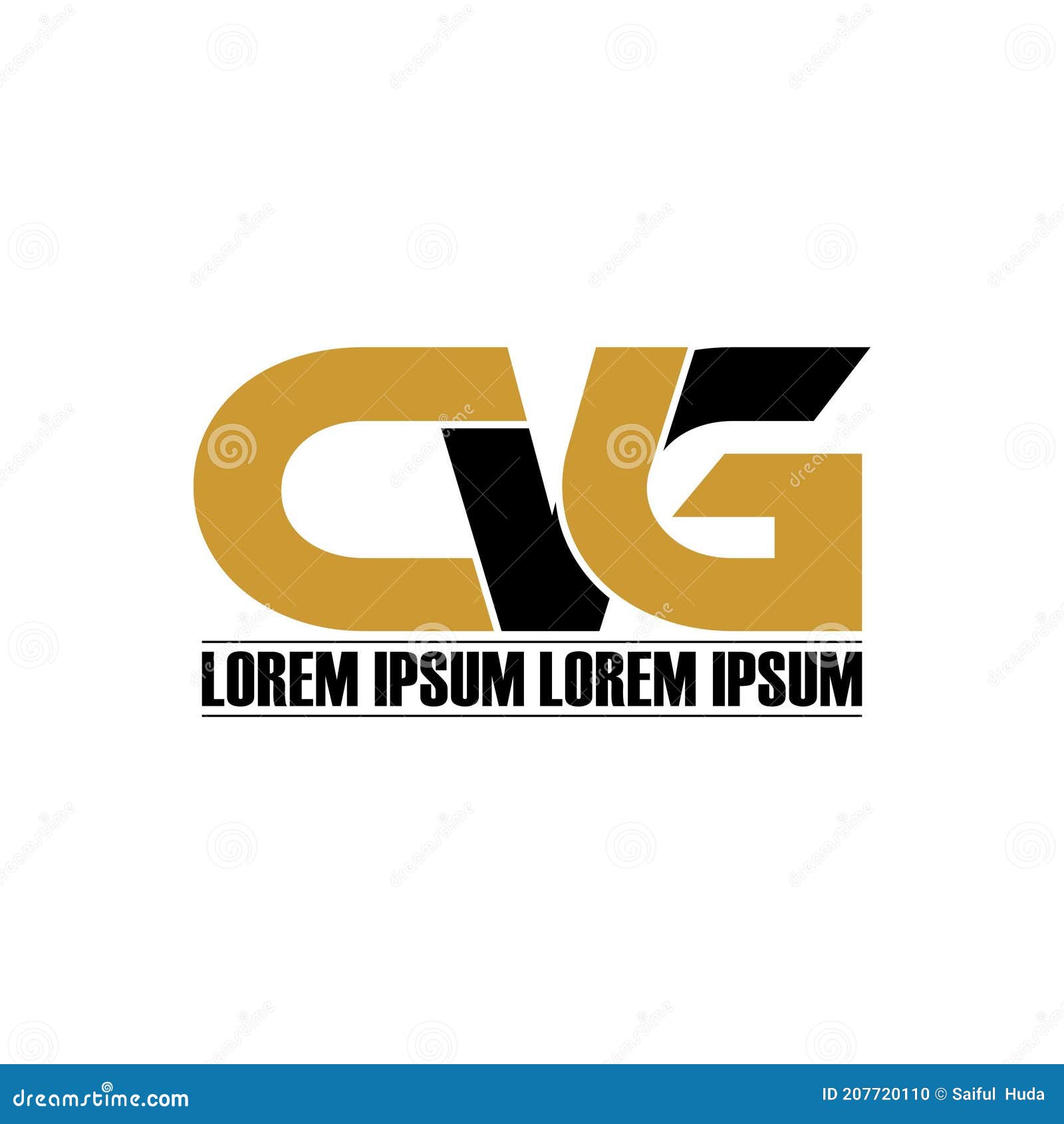 Letter CVG Simple Monogram Logo Icon Design. Stock Vector ...