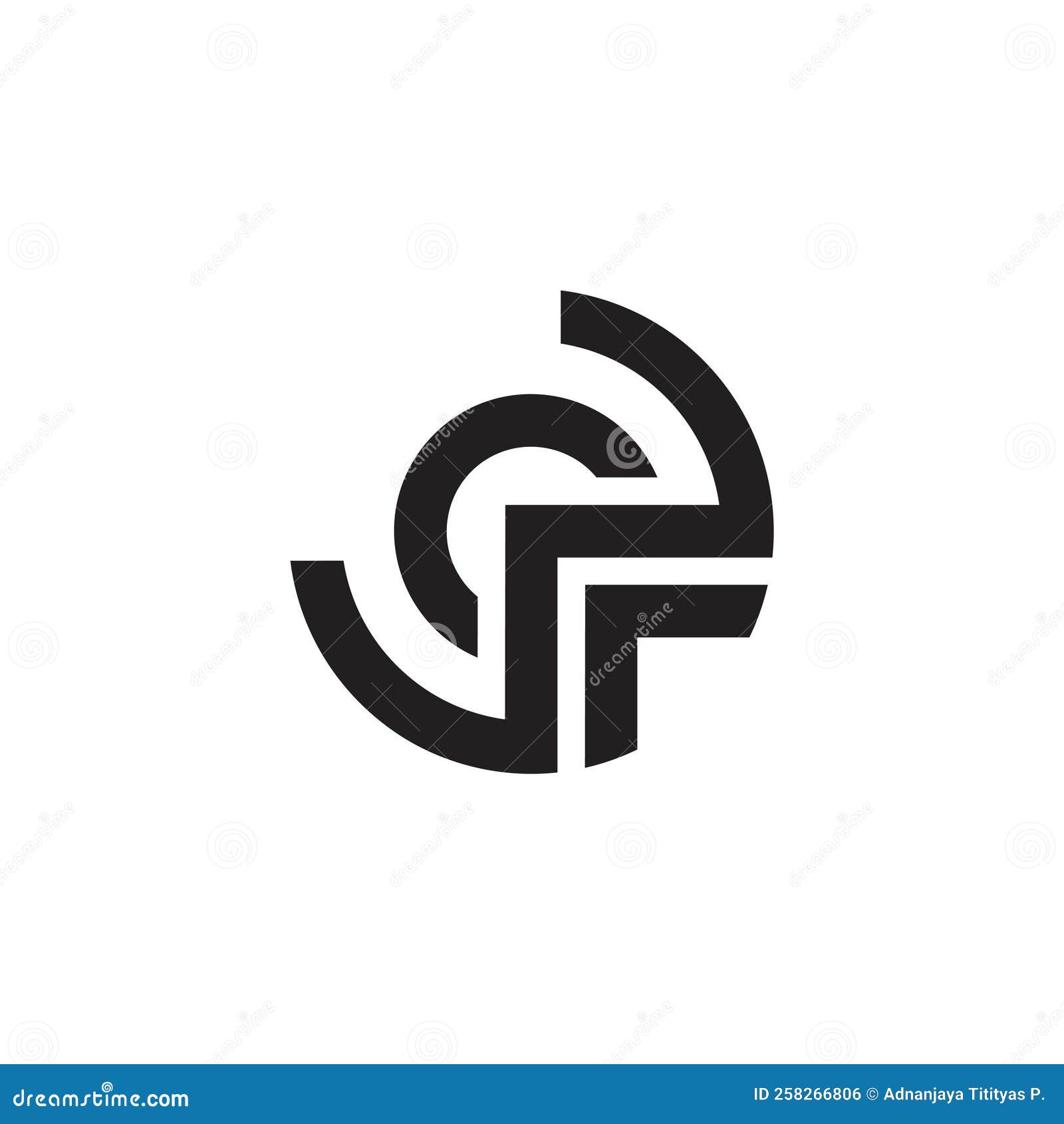 Letter Cw Abstract Arrow Round Geometric Logo Vector Stock Vector ...